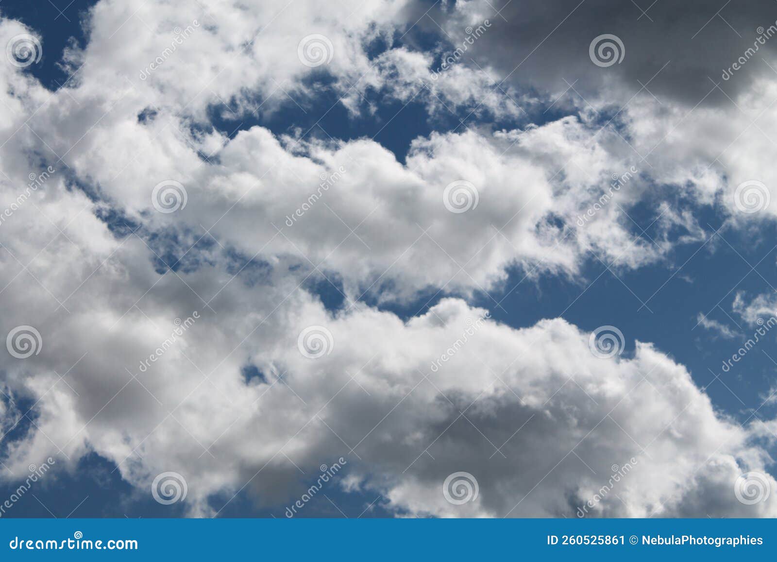 White Clouds in Rain Cloud Formation Stock Image - Image of cloudy ...