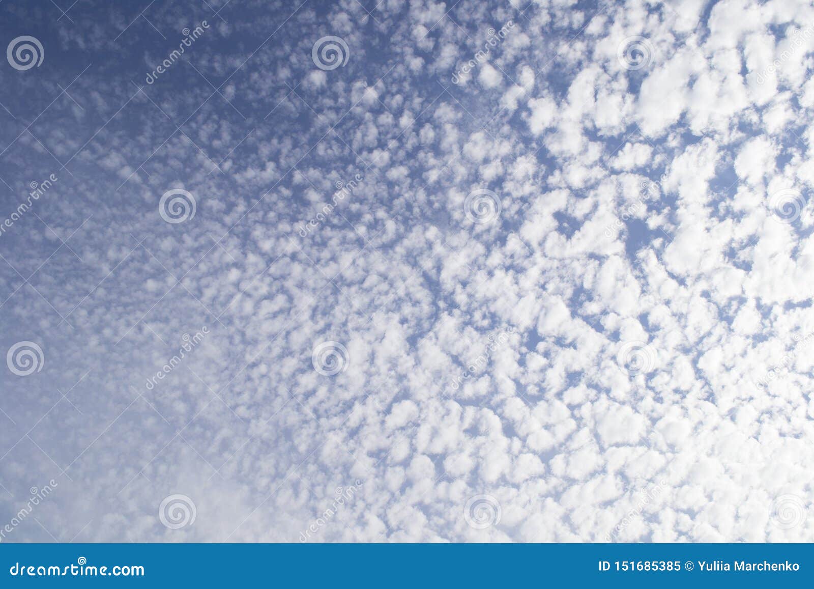 Clouds Ripple All Over the Sky Stock Image - Image of sunny, blue ...