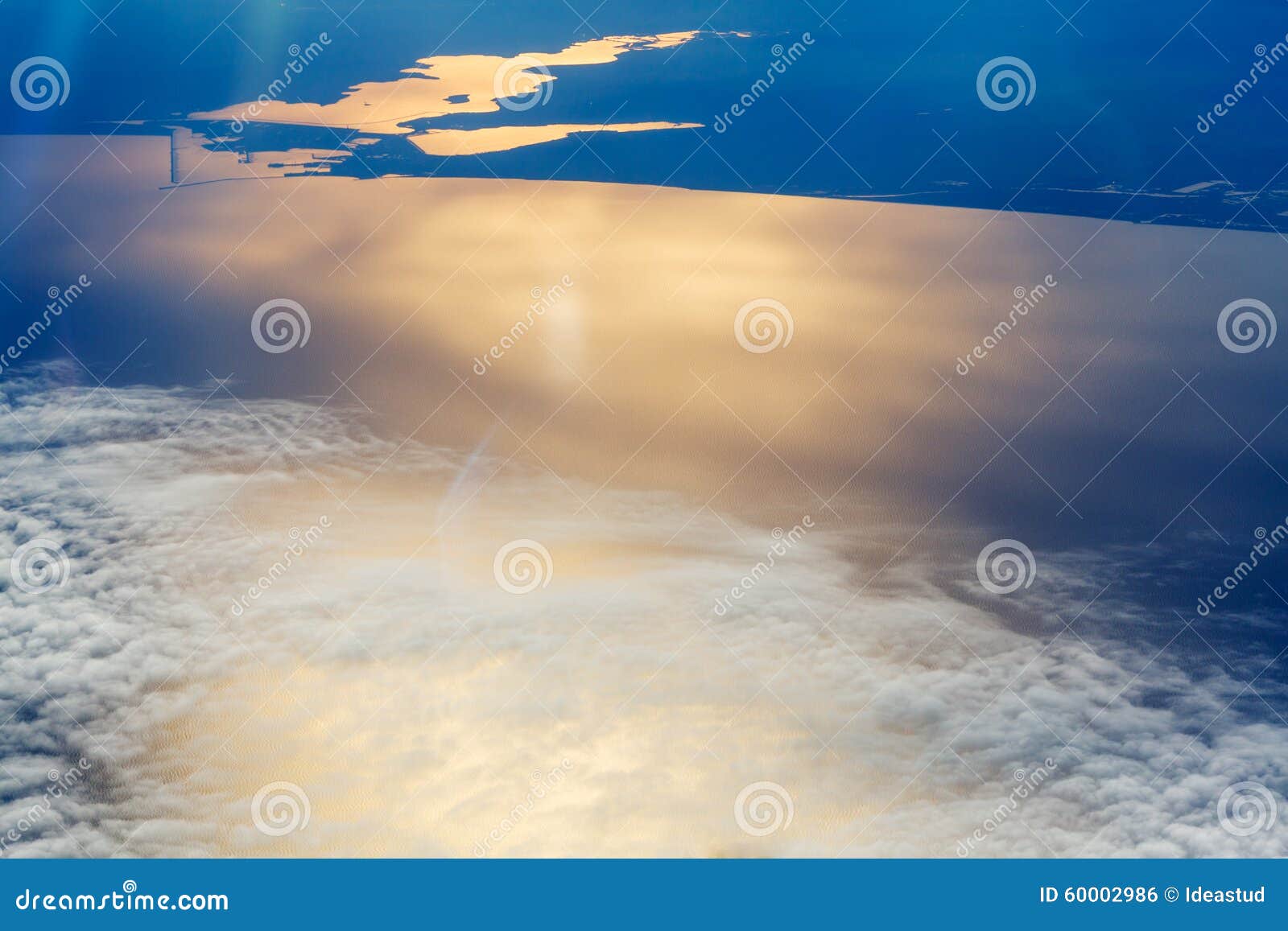 White Clouds in the Sky Aerial View Sea Stock Photo - Image of aerial ...
