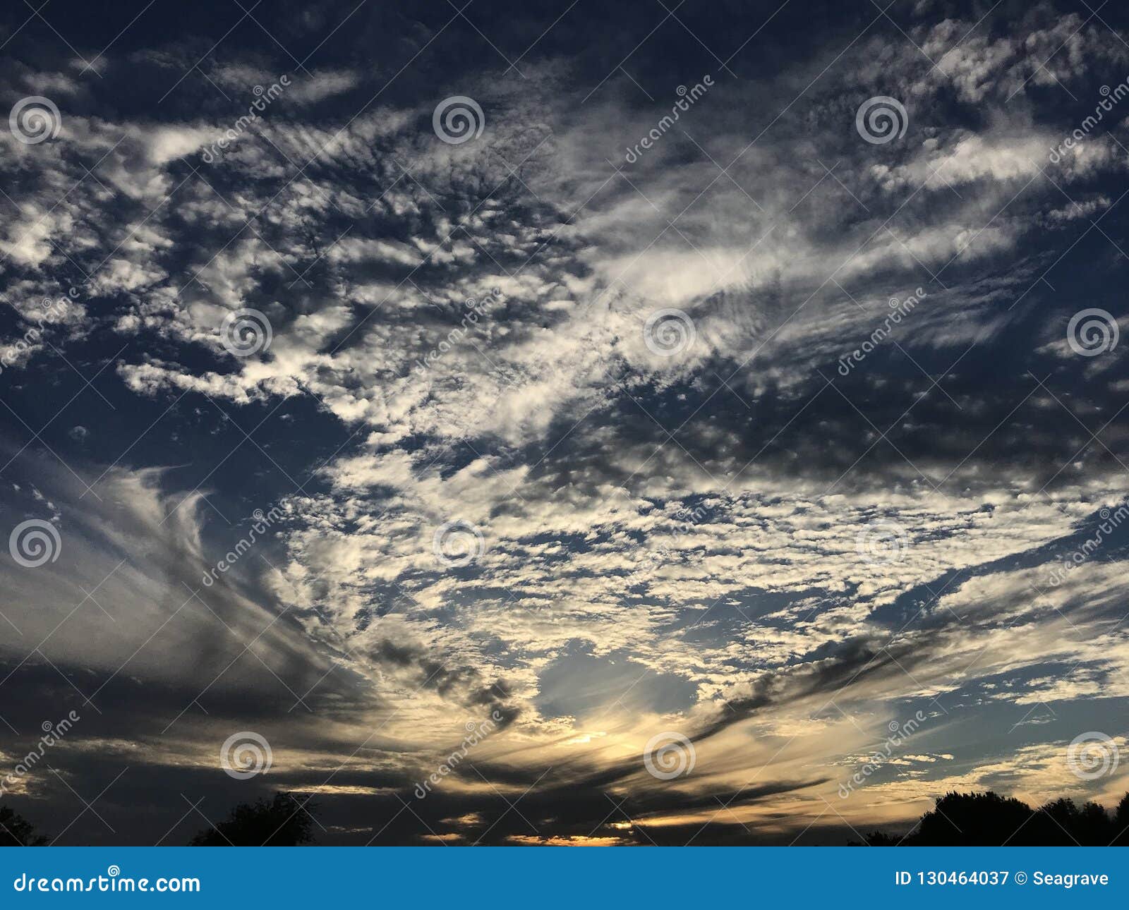 Sunset sky stock image. Image of heaven, fall, autumn - 130464037