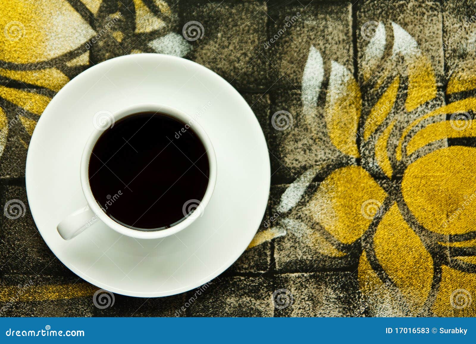 White Coffee Cup on Beautiful Texture Table Stock Image - Image of ...