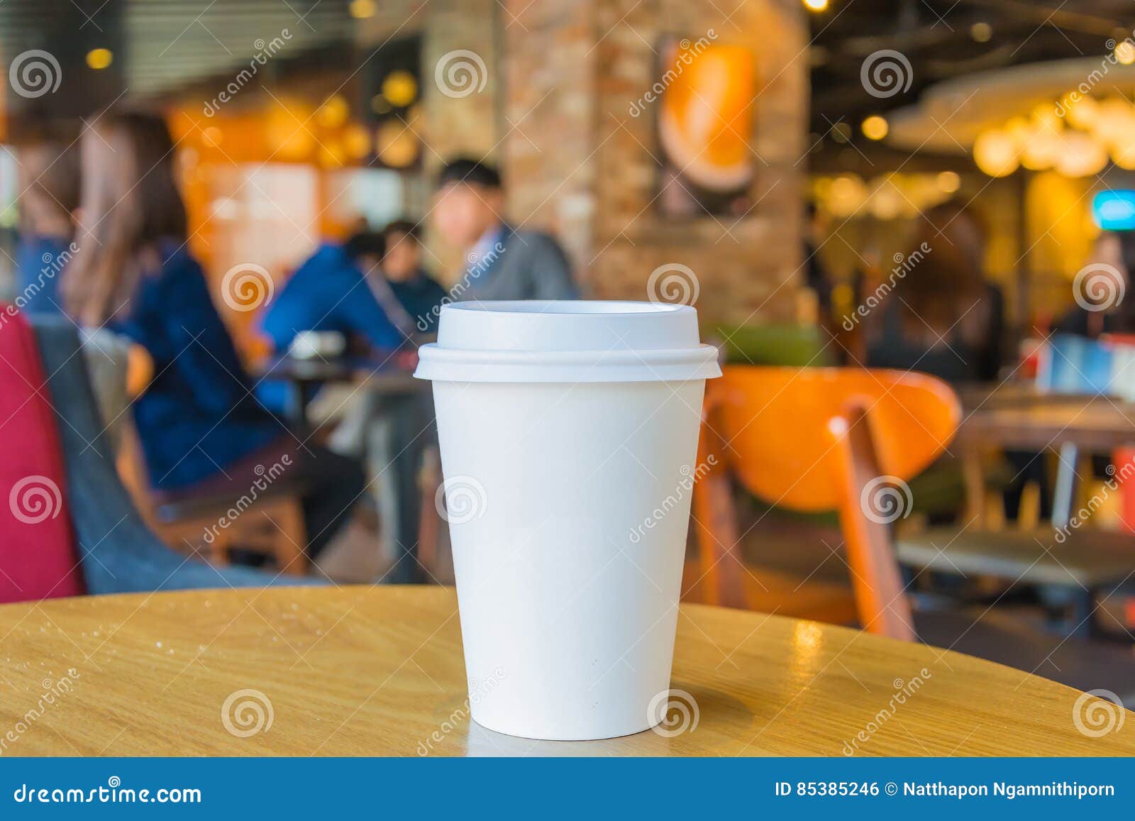 White Coffee Cup in Coffee Shop Stock Photo - Image of brown, shop ...