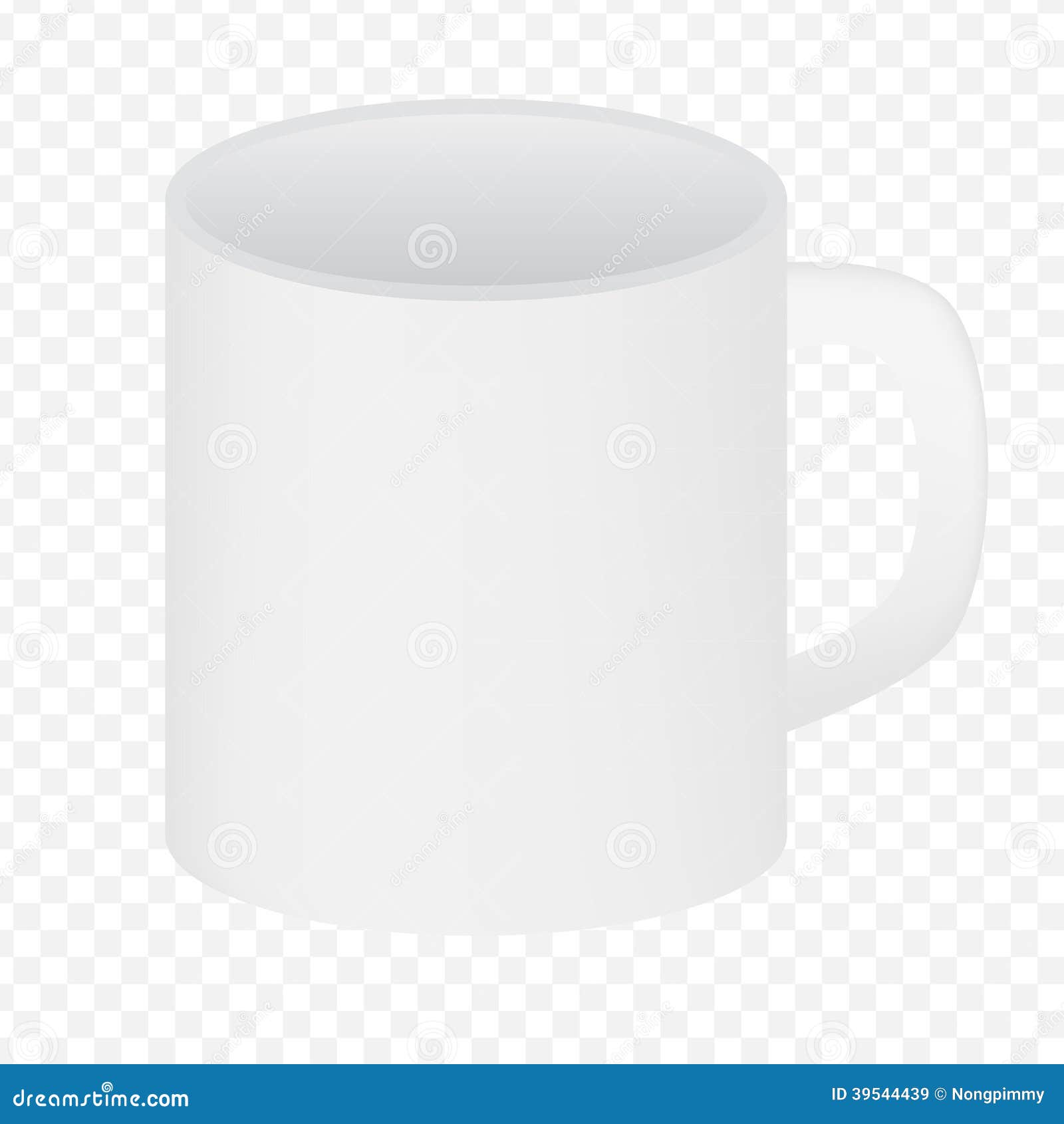 White Coffee Mug stock vector. Illustration of white - 39544439