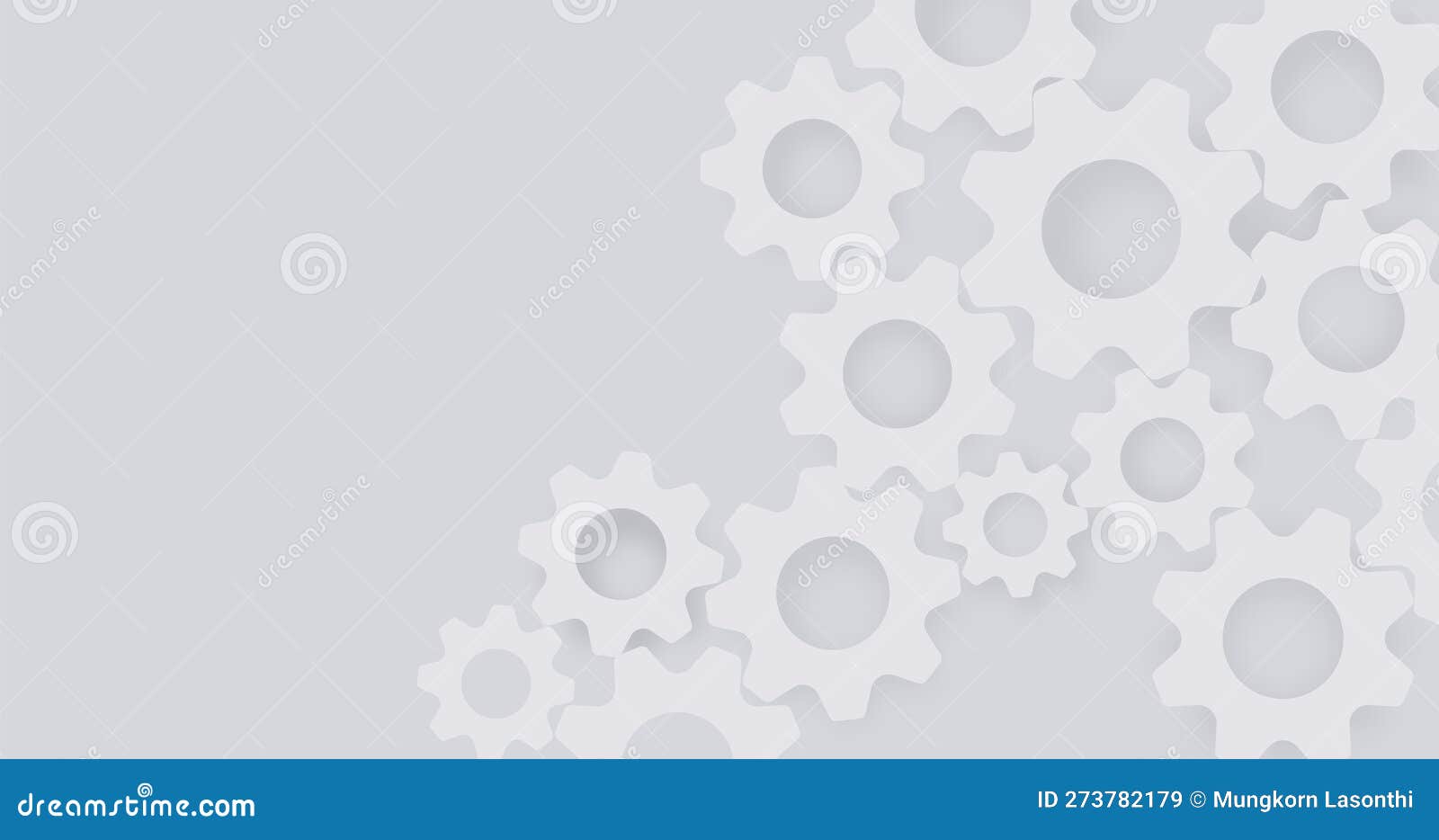White Cogs and Gear Wheel Background. Engineering, Industrial, Teamwork ...