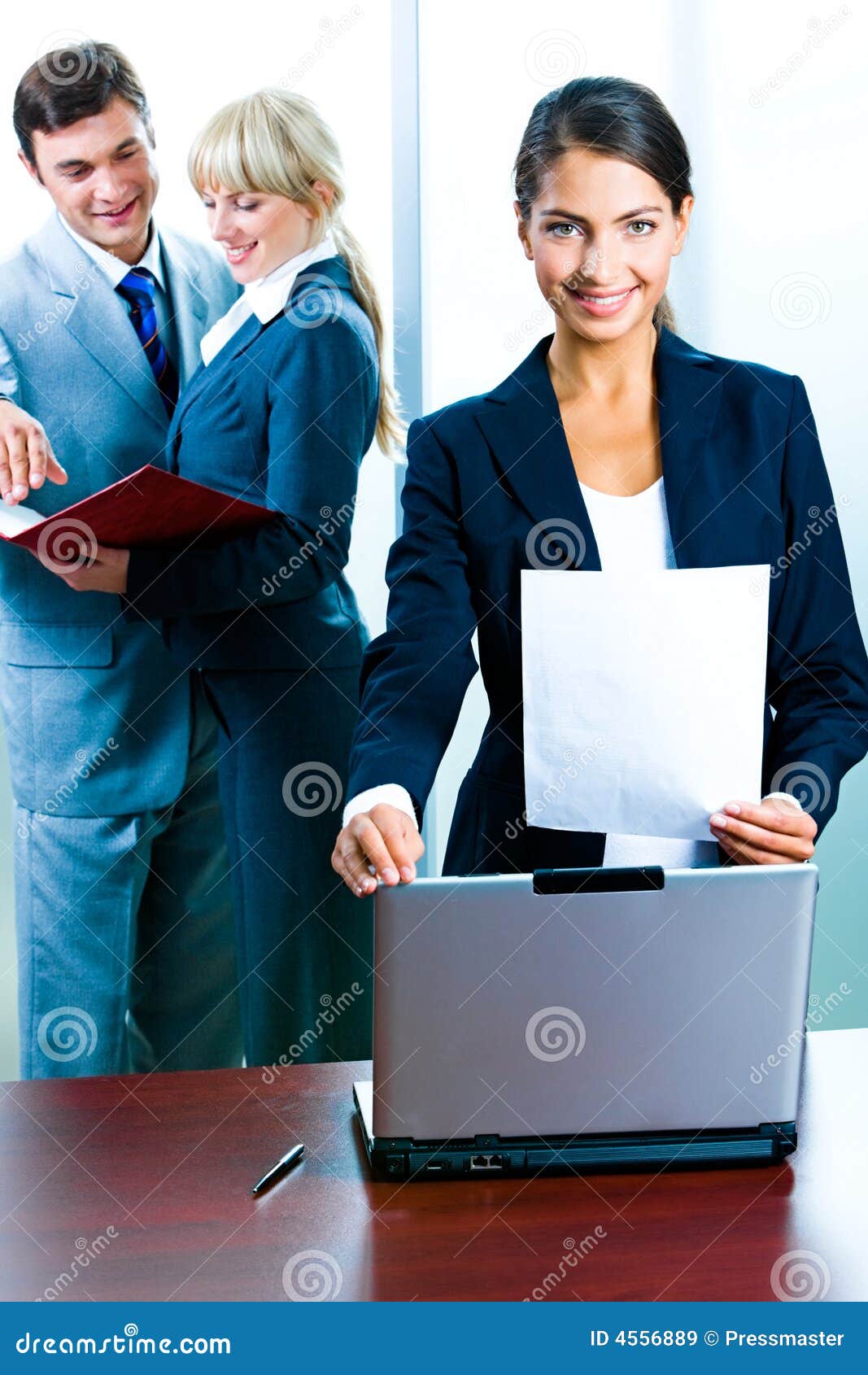 White collar worker stock image. Image of female, businessman - 4556889