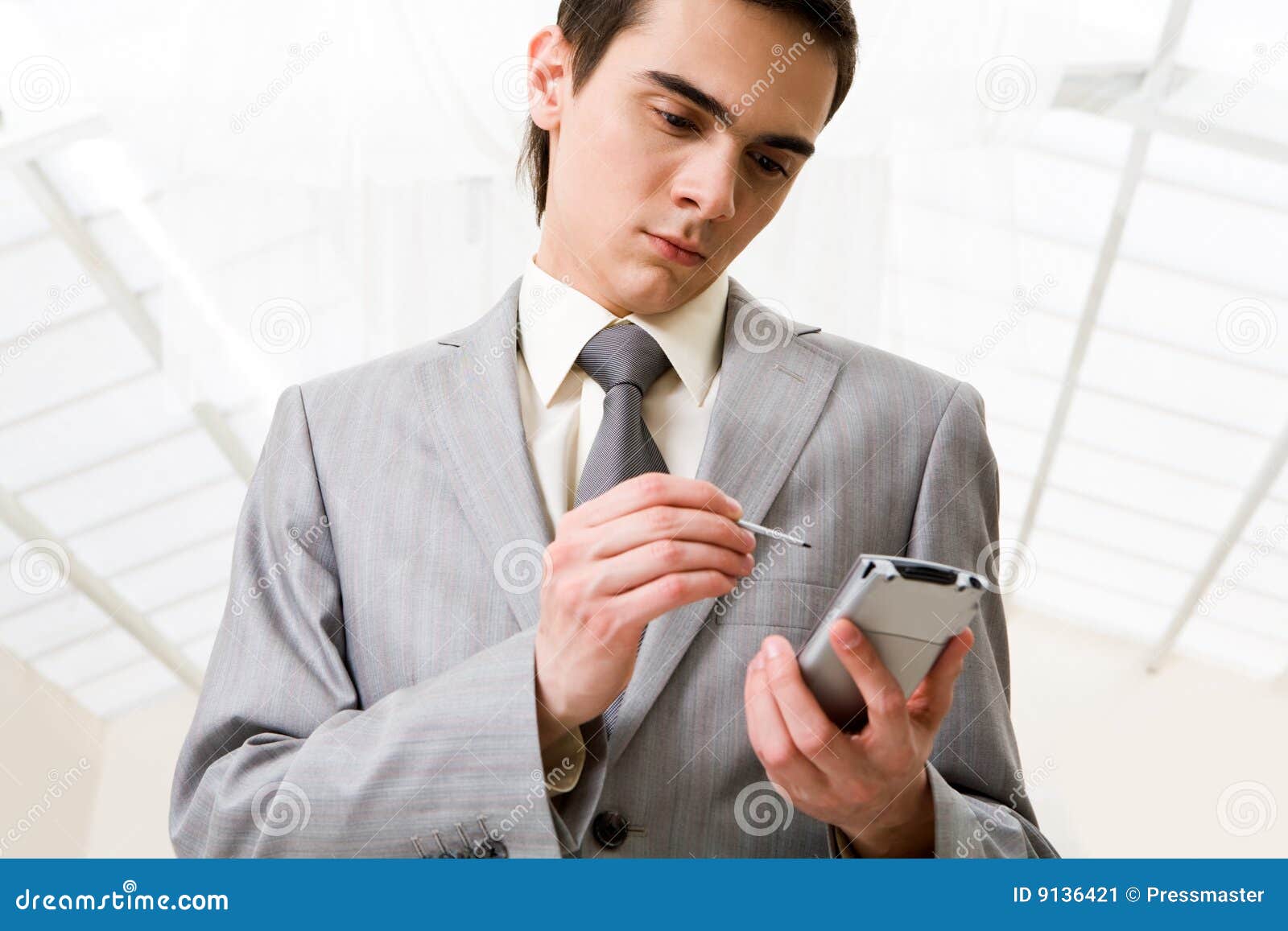 White collar worker stock image. Image of expression, planning - 9136421