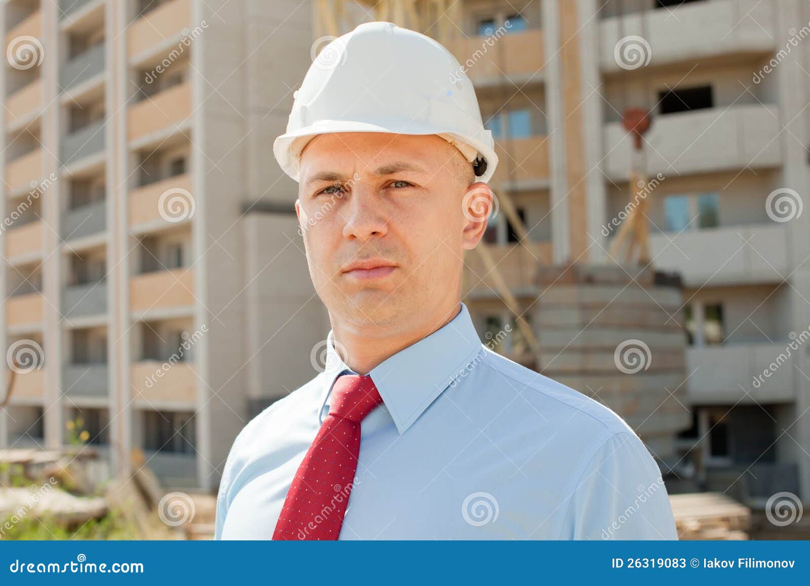 White-collar Worker on the Building Site Stock Image - Image of ...
