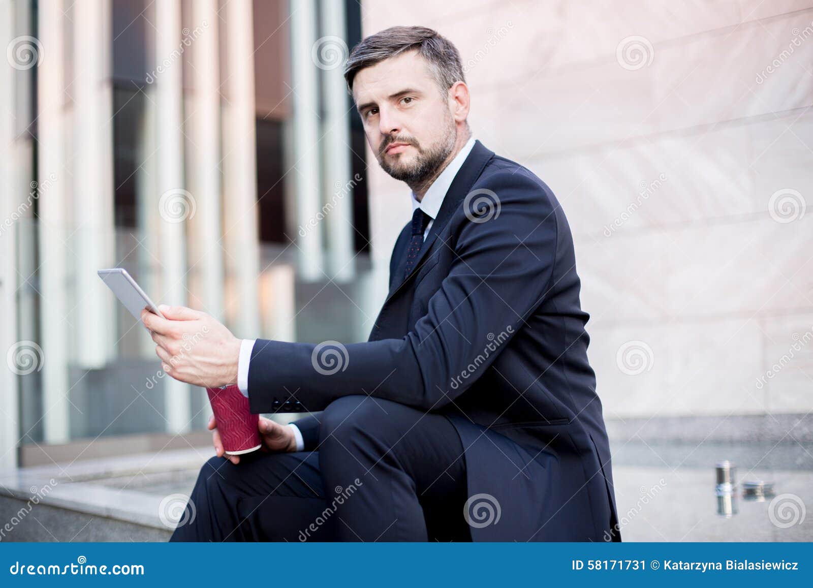 White Collar Worker Laboring Stock Image - Image of confident ...