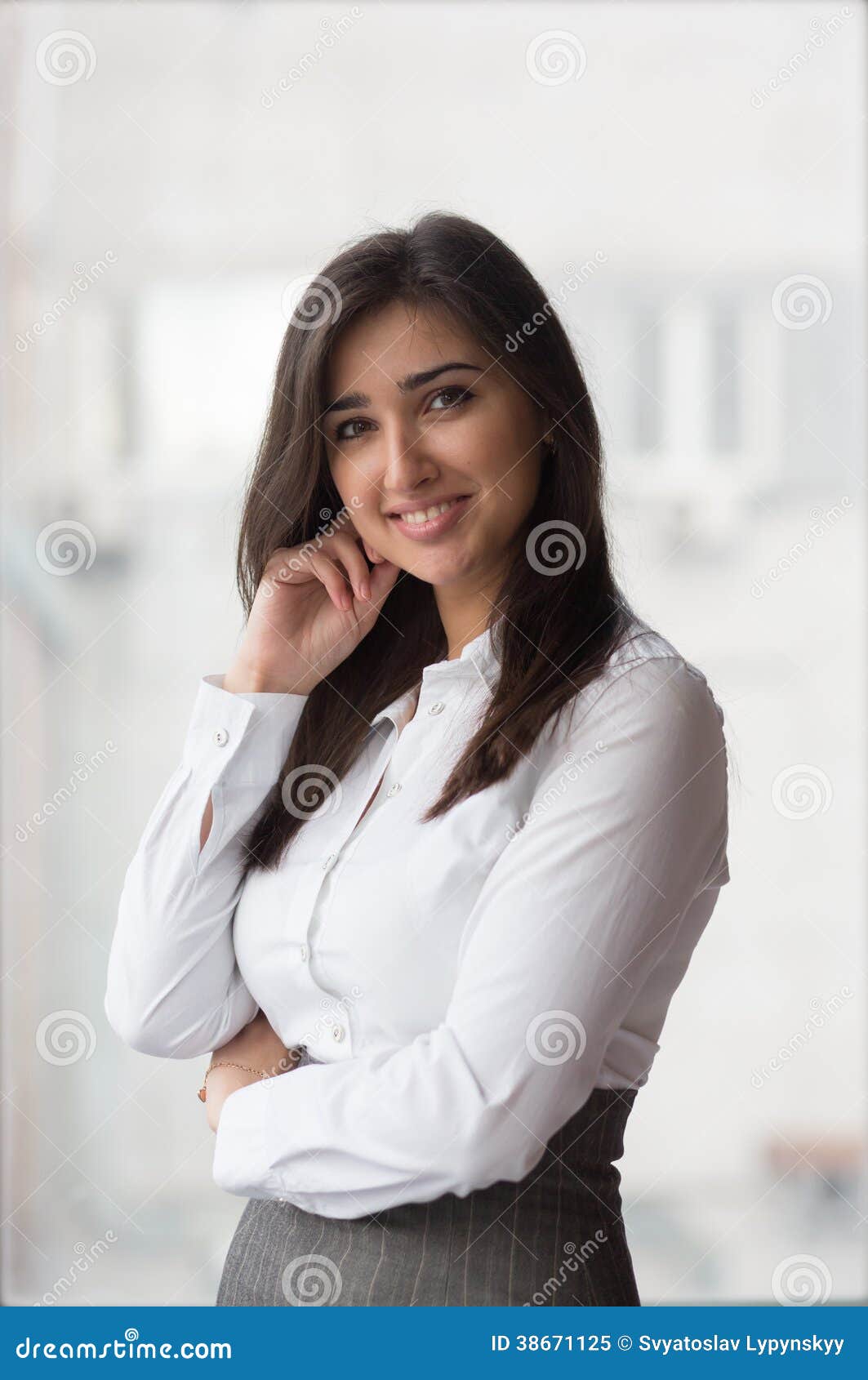 White Collar Worker in Office Stock Image - Image of light, cheerful ...
