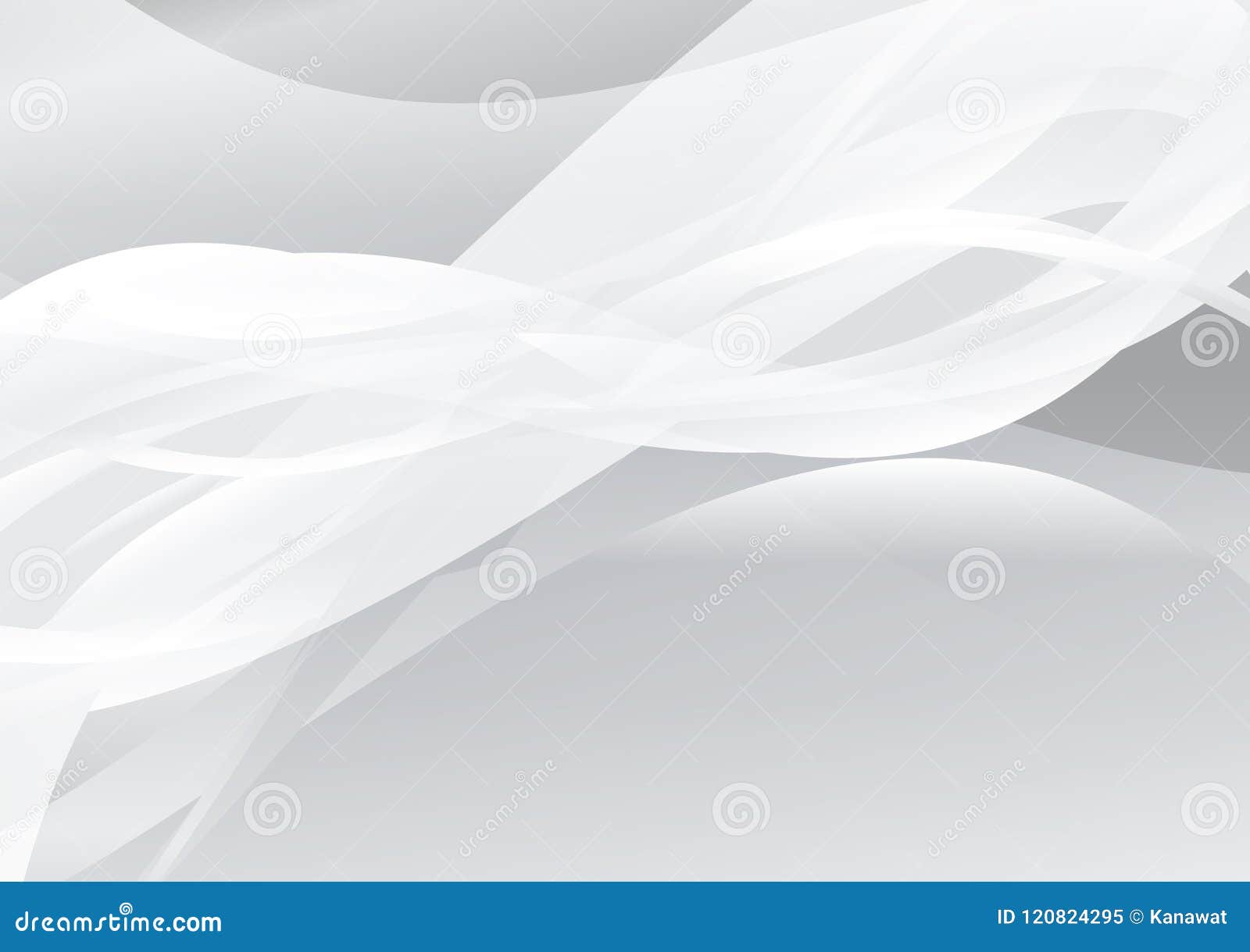 White Color Abstract Wave Background Vector Illustration Stock Vector ...