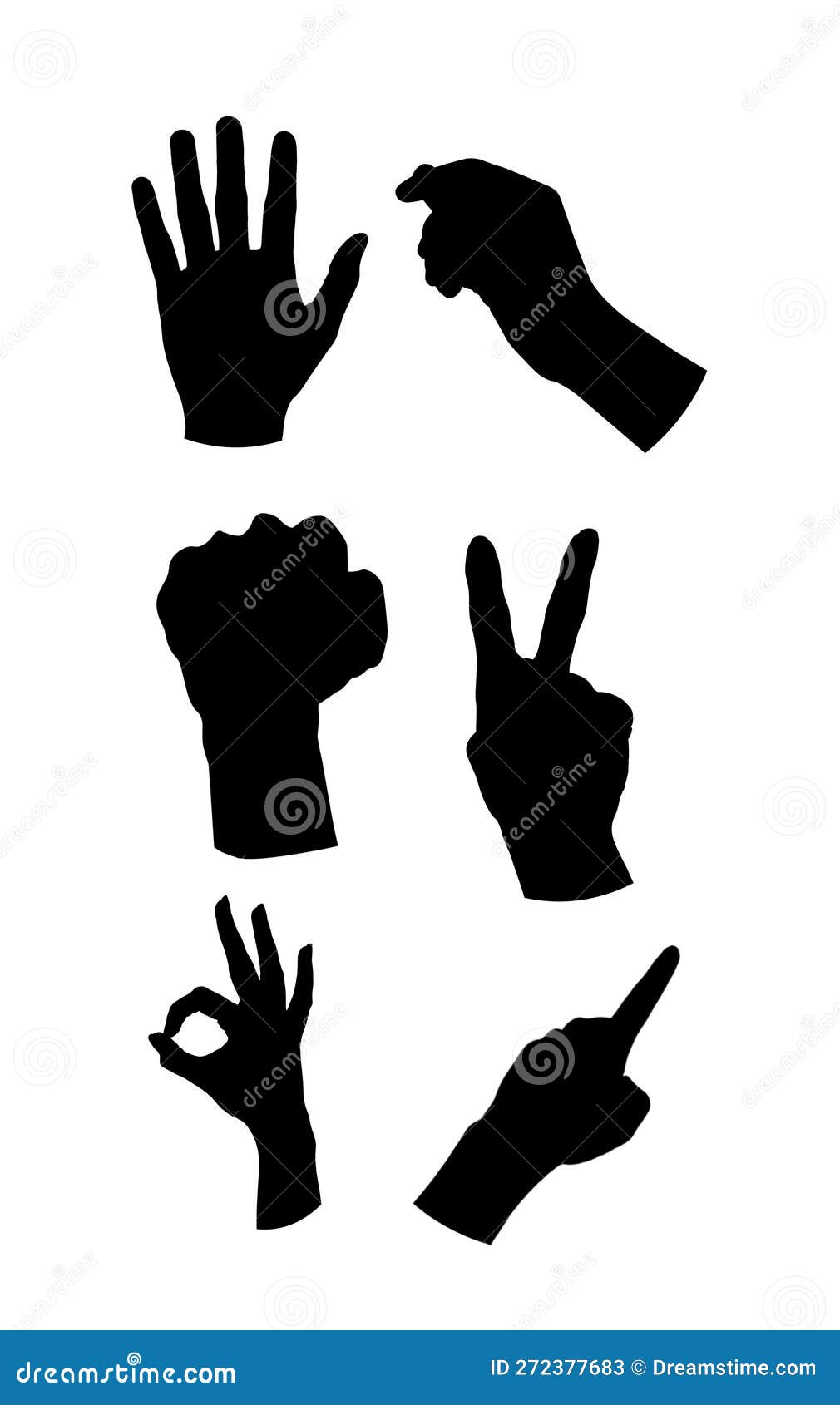 Hand Movement Image with Solid Black Object Stock Illustration ...