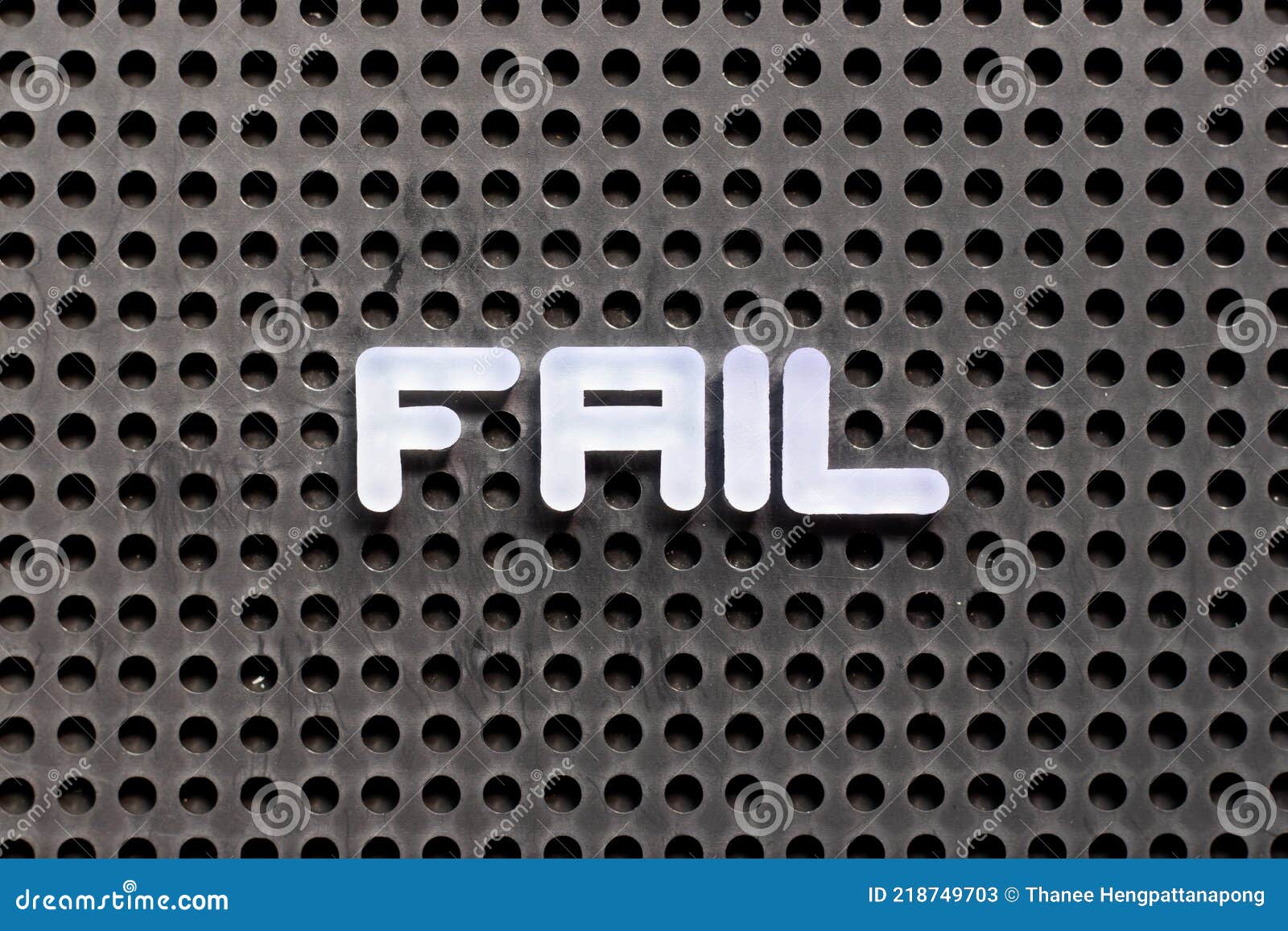 The Word FAIL Written On Wooden Cubes Isolated On A Political Map ...