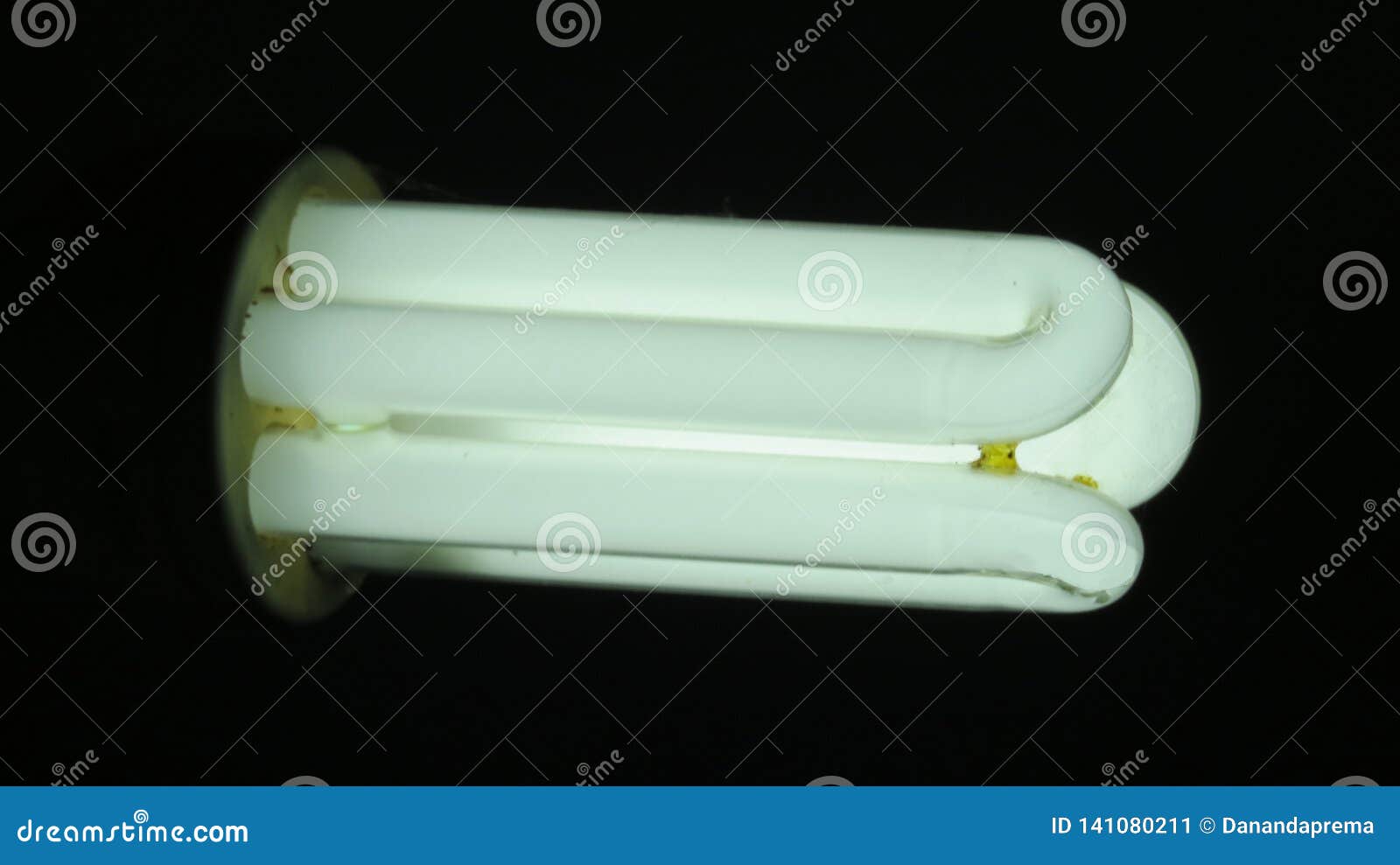 Glowing White Light Bulb Closeup Stock Image - Image of science ...