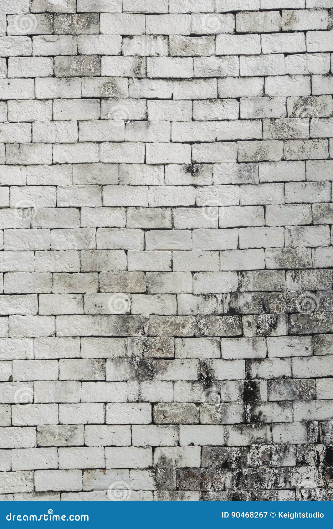 White Color Painted Brick Wall Texture. Stock Image - Image of brick ...