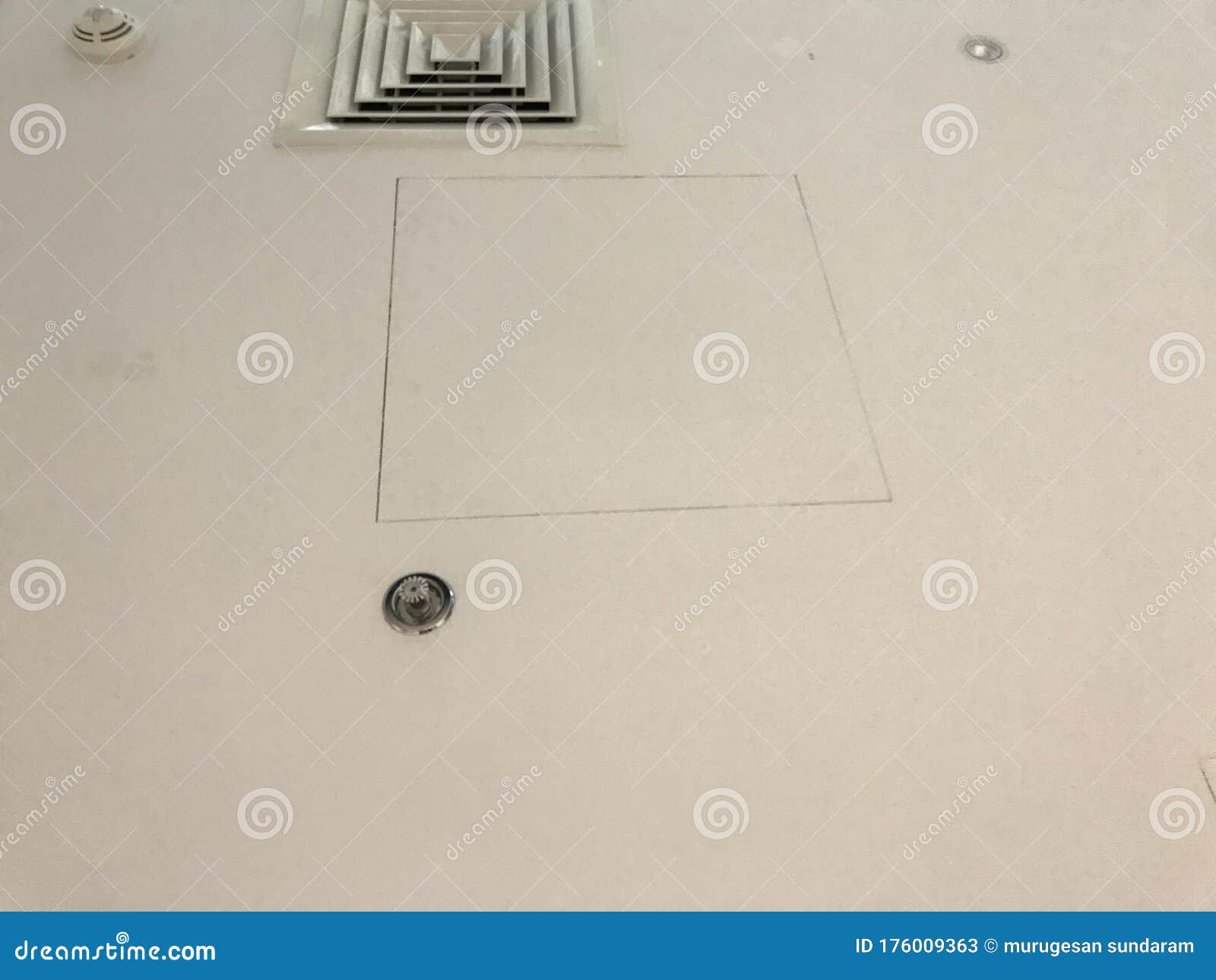 White Color Painted Suspended Gypsum False Ceiling Fixed with Supply ...