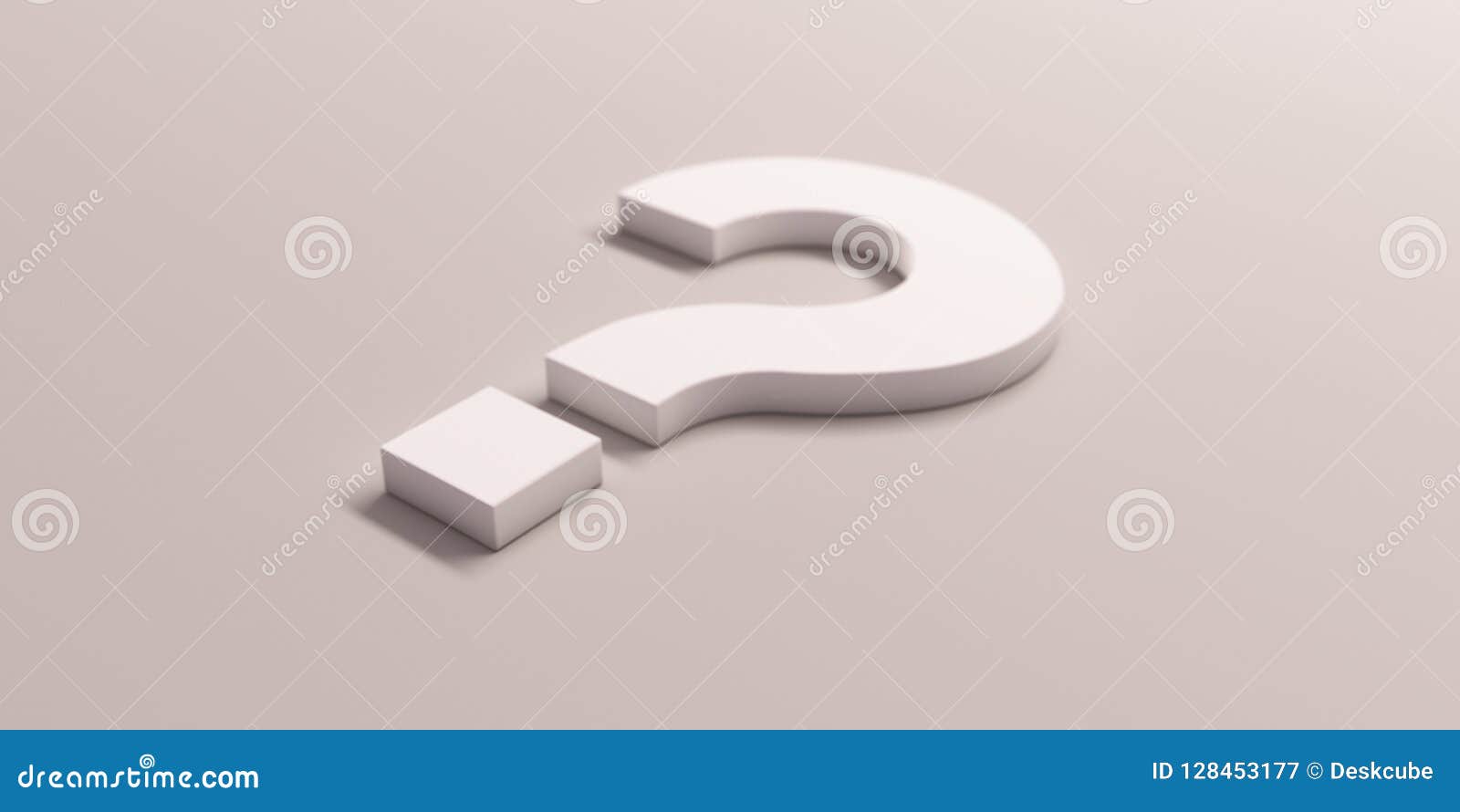 White Question Mark Isolated. 3D Render Illustration Stock Illustration ...