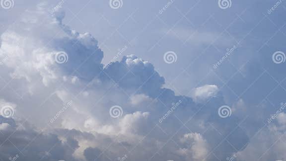 White Color Tone Style Thick Cloud - Simple Style Stock Photo - Image ...