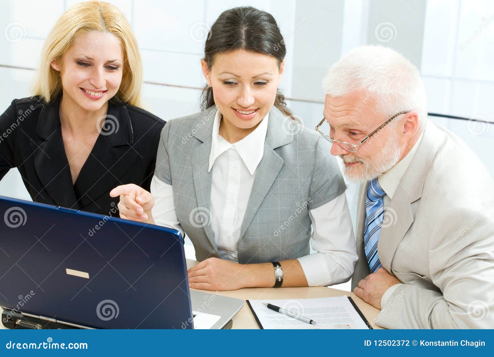 White color worker stock photo. Image of dressed, businesswoman - 12502372