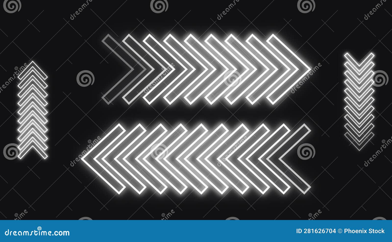White-colored Arrow Stroke Animation Transition Background Stock ...