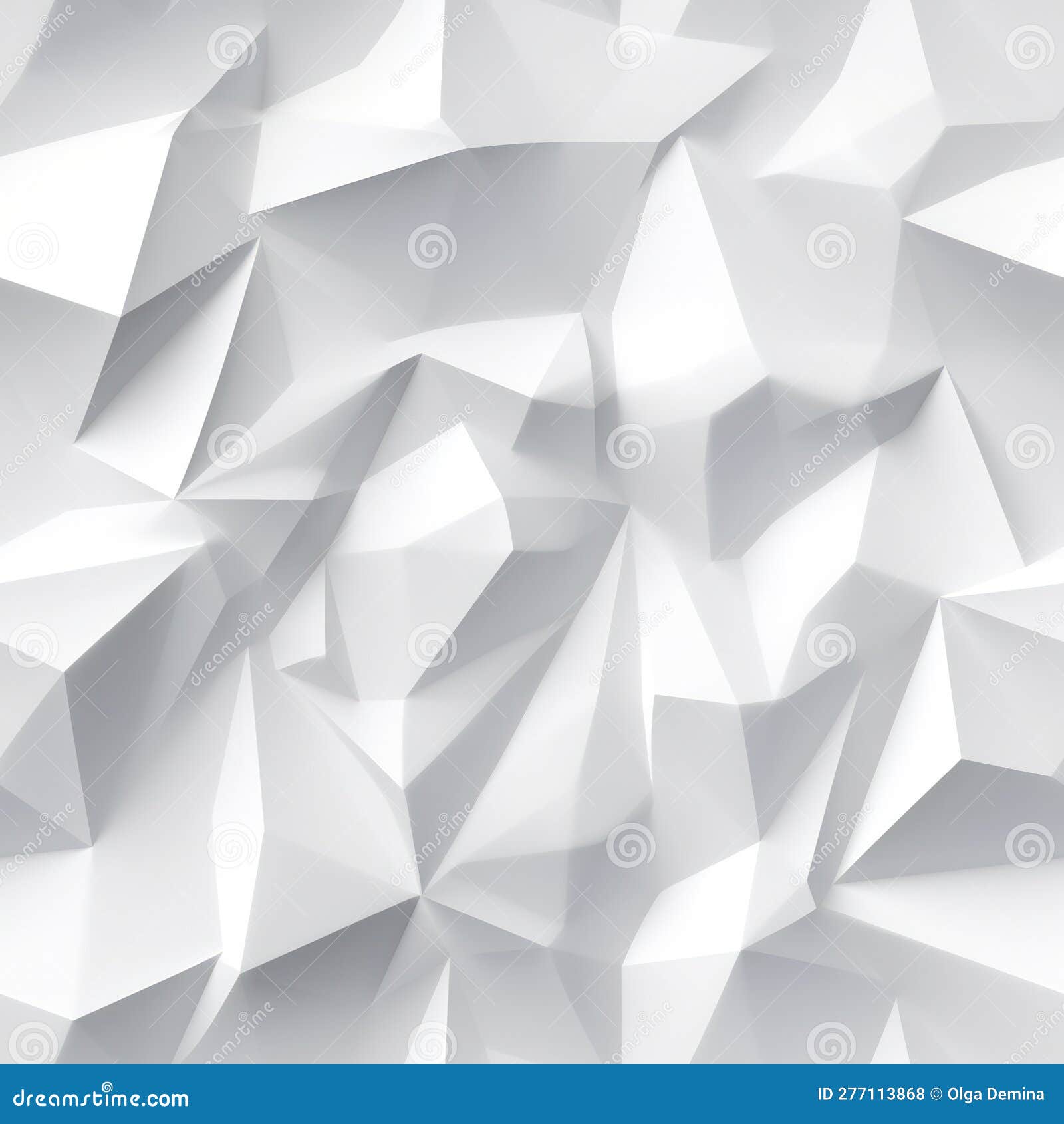 White Colored with Highlights and Shadows Ages Low Poly Background ...