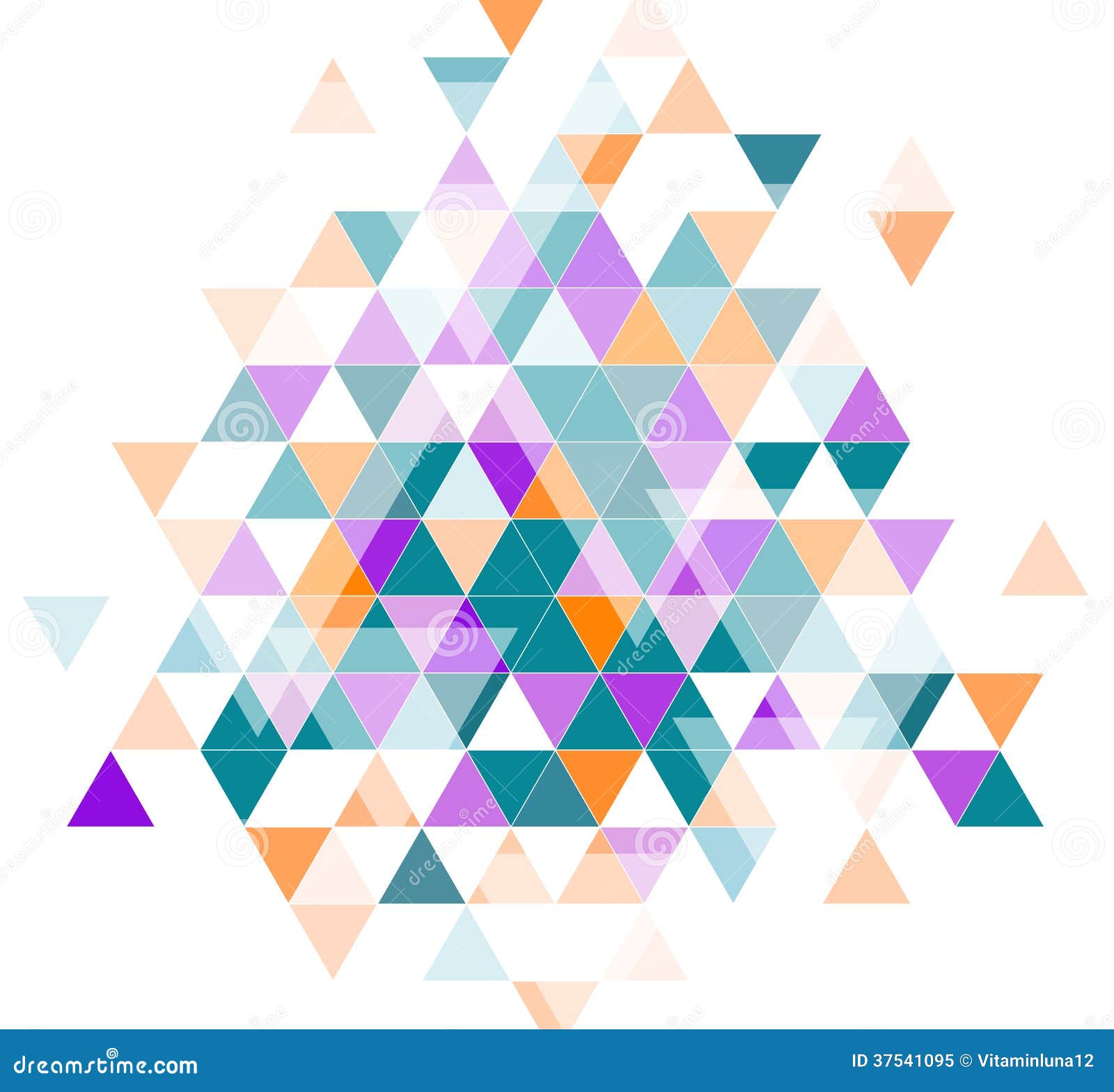 White colorful triangles stock vector. Illustration of violet - 37541095