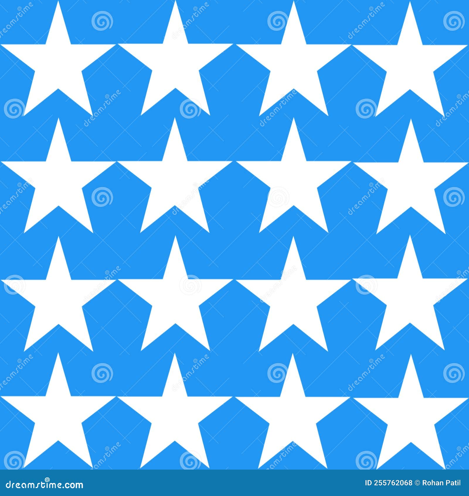 White Colour Star Pattern Background Stock Illustration - Illustration ...