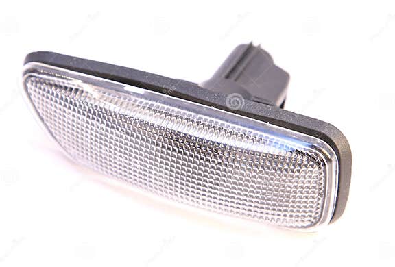 White Coloured Indicator Light for a Car Stock Image - Image of ...