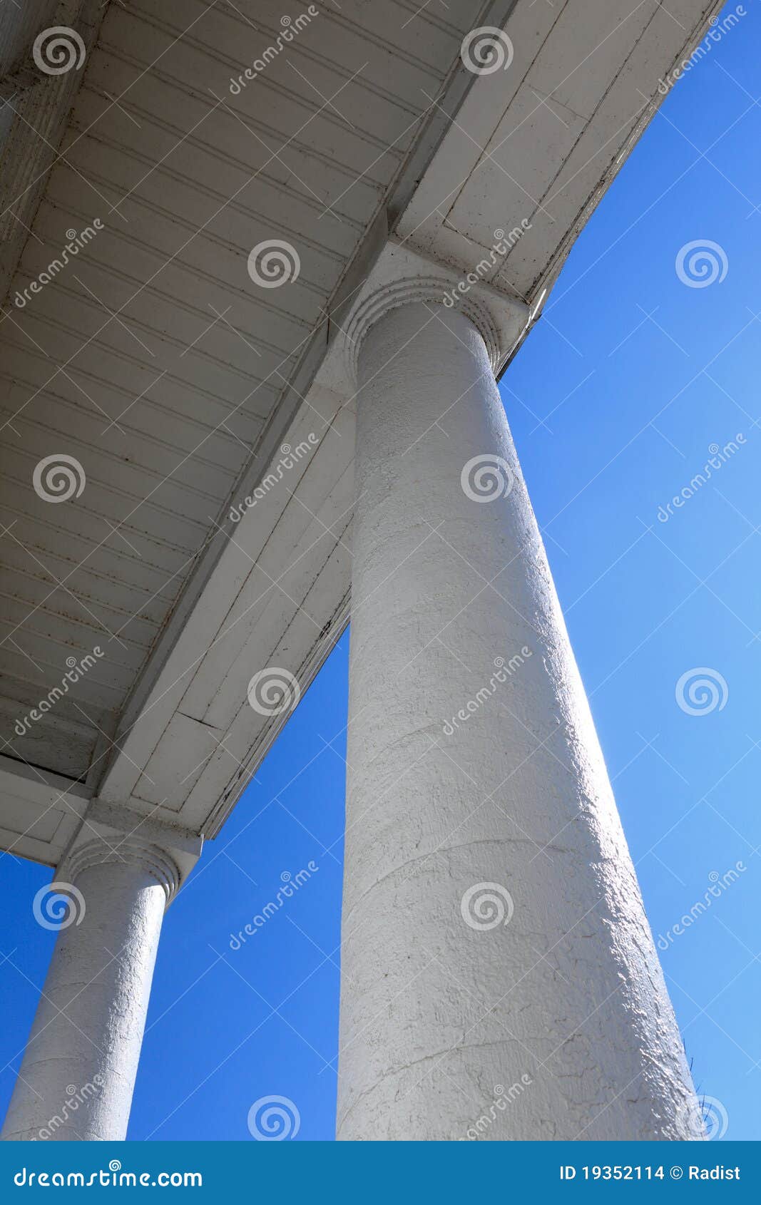 White column stock photo. Image of classical, color, sunlight - 19352114
