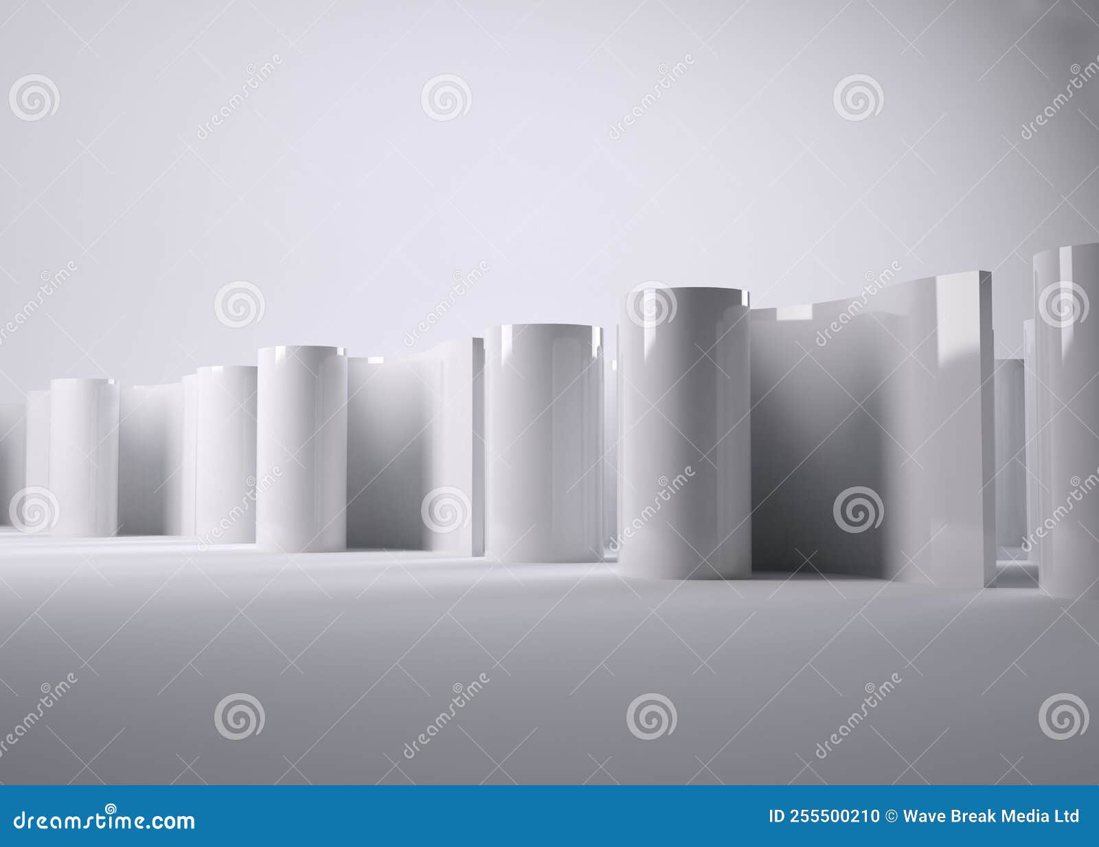 White columns stock illustration. Illustration of generated - 255500210