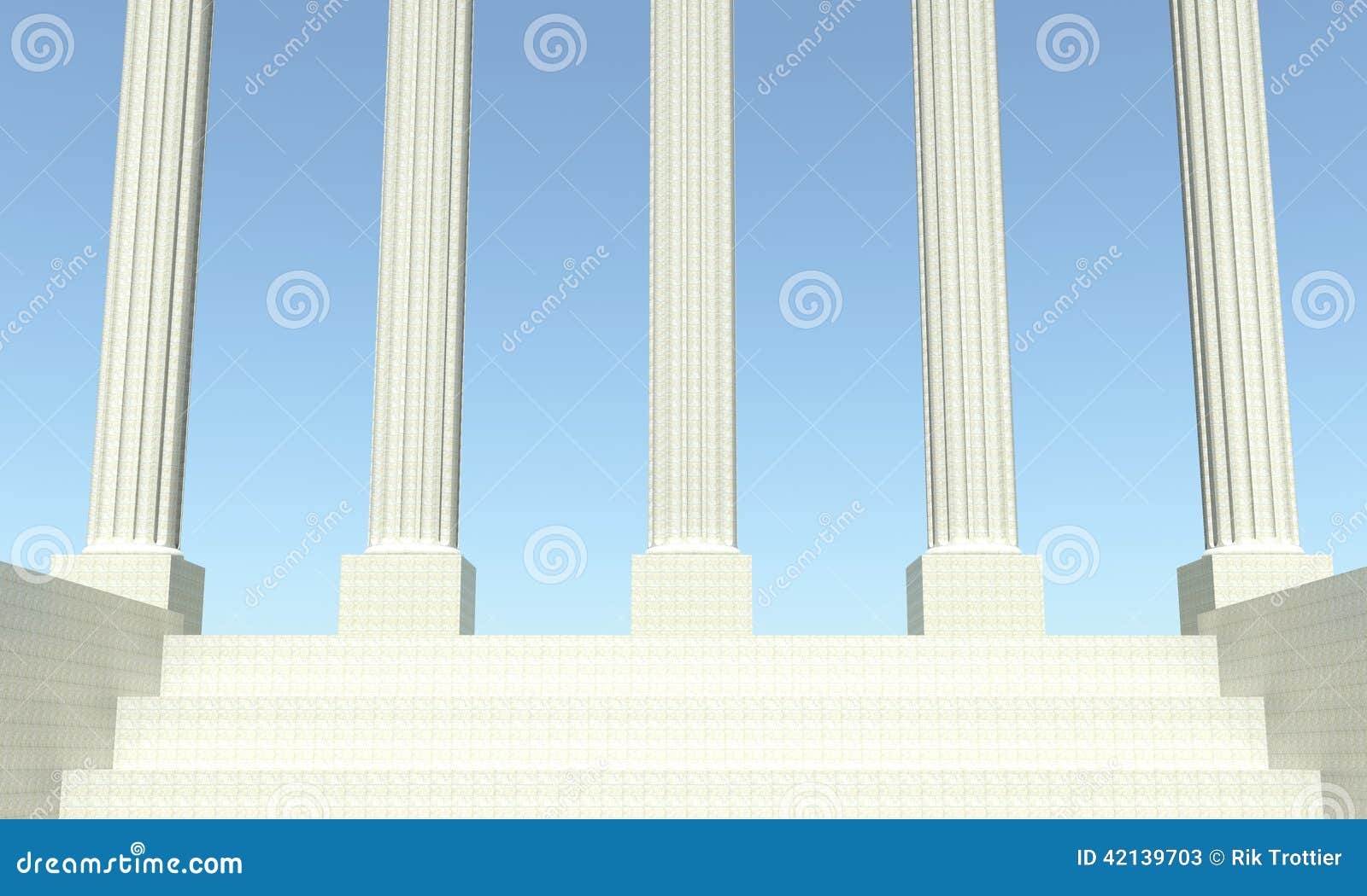 White Columns stock illustration. Illustration of steps - 42139703