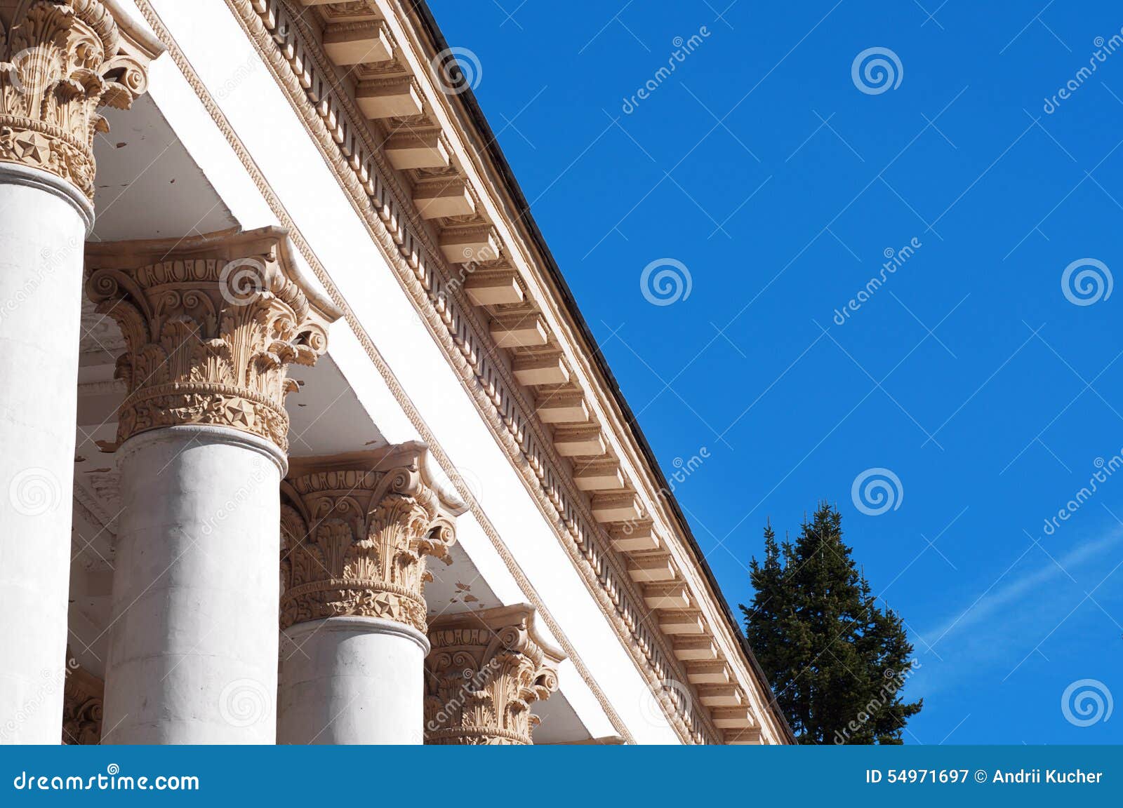 White columns stock image. Image of finance, marble, city - 54971697