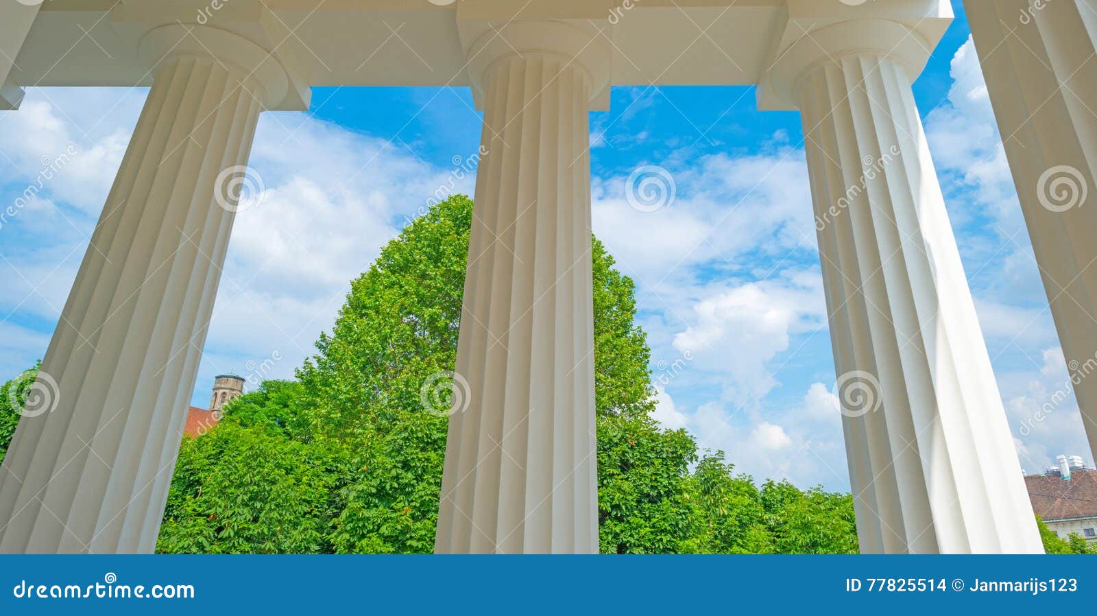 White columns in sunlight stock photo. Image of sunlight - 77825514