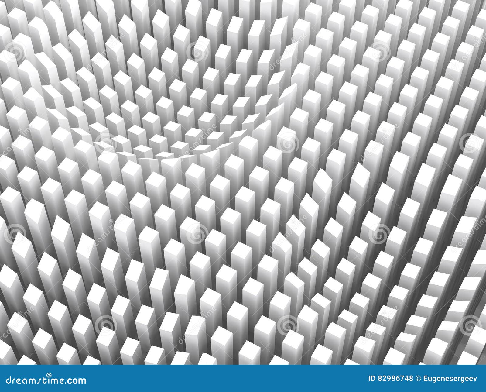 White Columns, Surface Diagram, 3d Stock Illustration - Illustration of ...