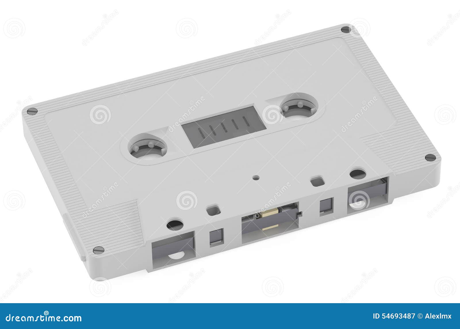 White Compact Cassette stock illustration. Illustration of retro - 54693487