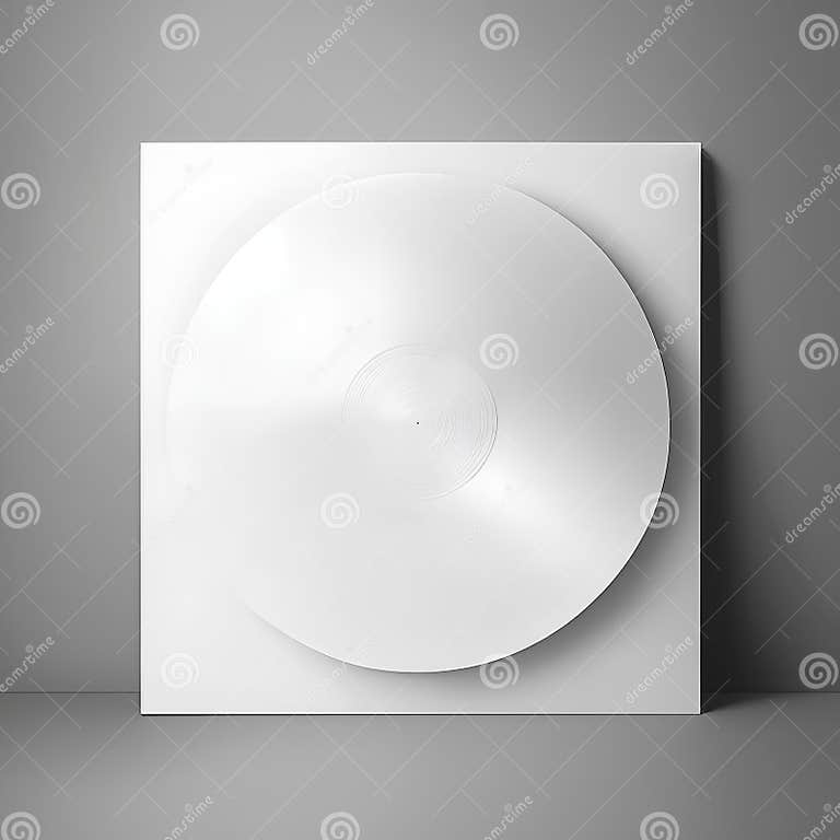 White Compact Disc on Grey Background. Vector Illustration. Eps 10 ...