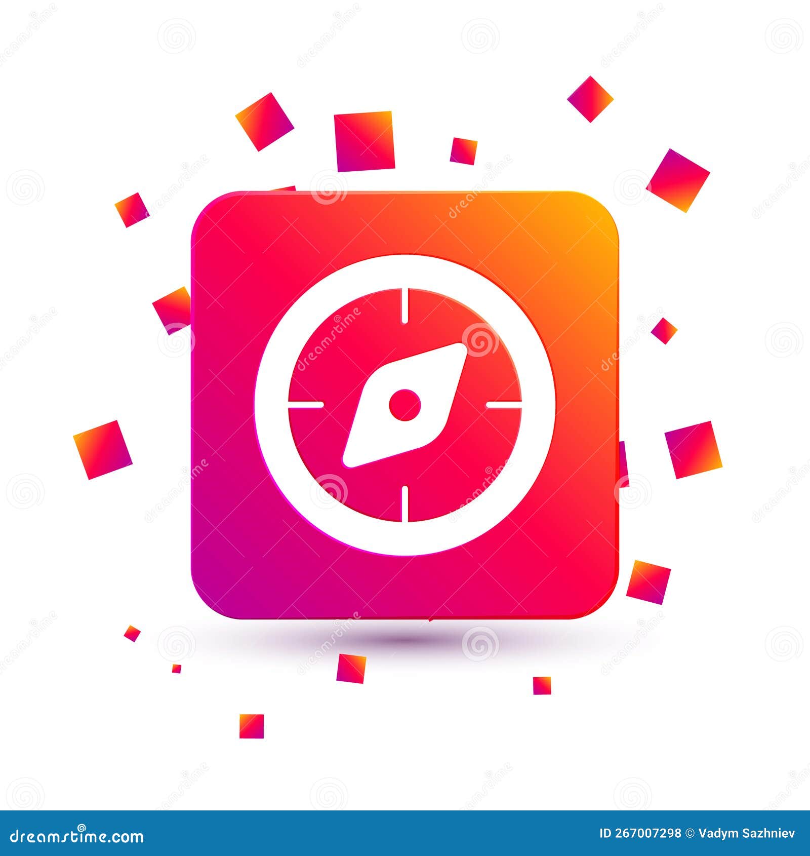 White Compass Icon Isolated on White Background. Windrose Navigation ...