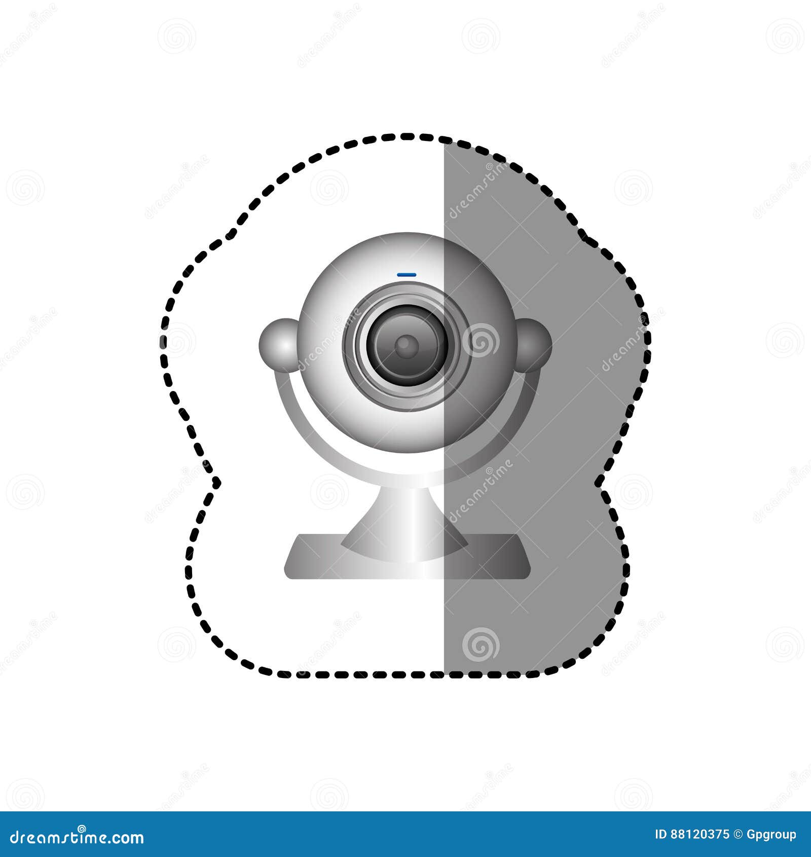 White computer camera icon stock illustration. Illustration of network ...