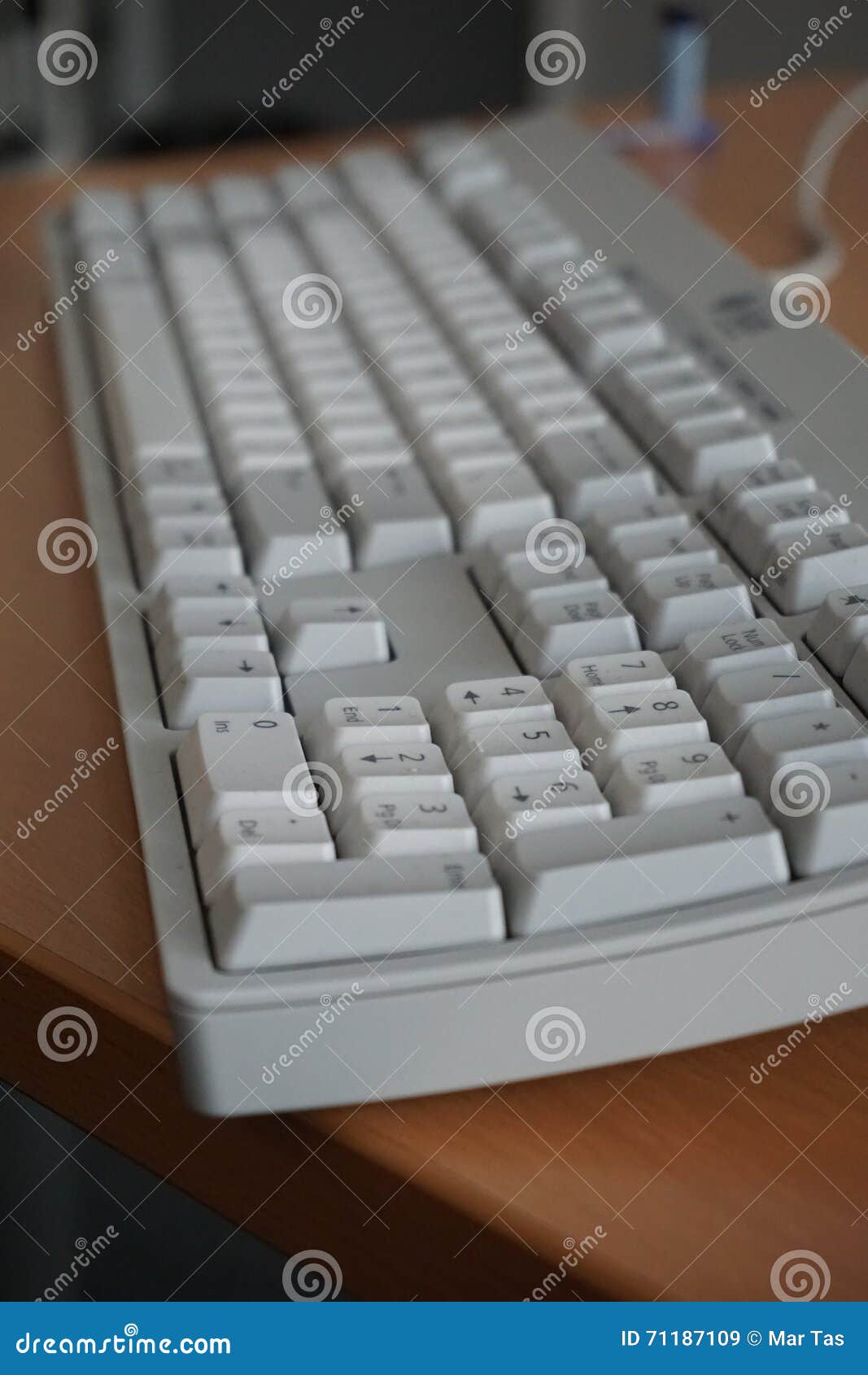 White Computer Keyboard in the Business Environment of the Modern ...