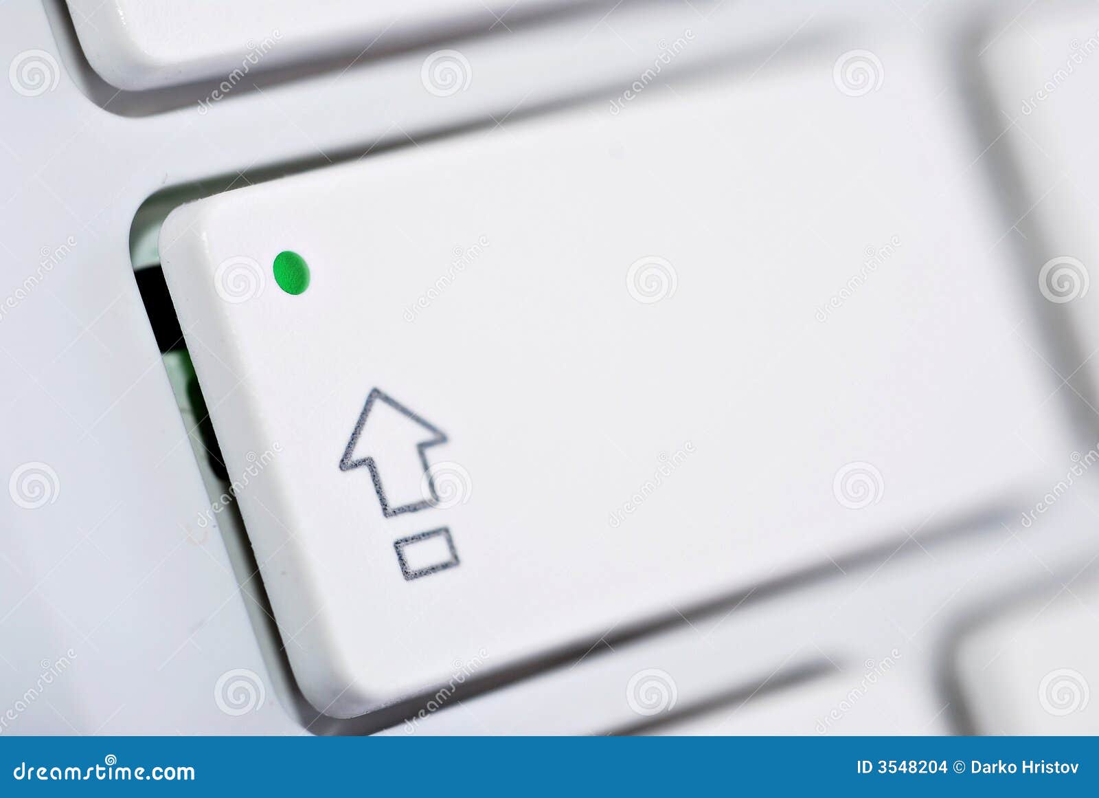 White Computer Keyboard Caps Stock Photo - Image of electronic, close ...