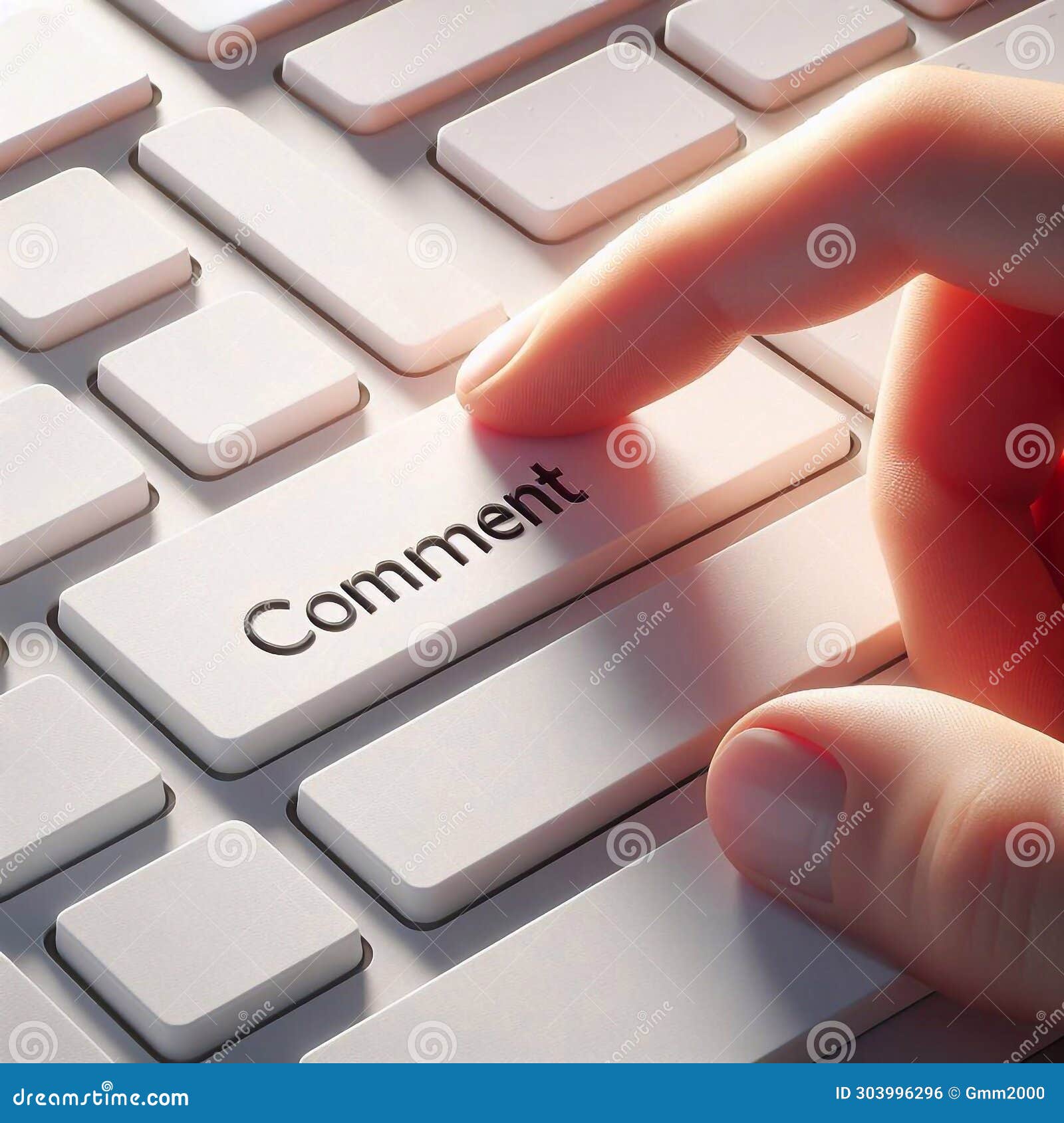 White Computer Keyboard with Comment Keys Generative Ai Illustration ...