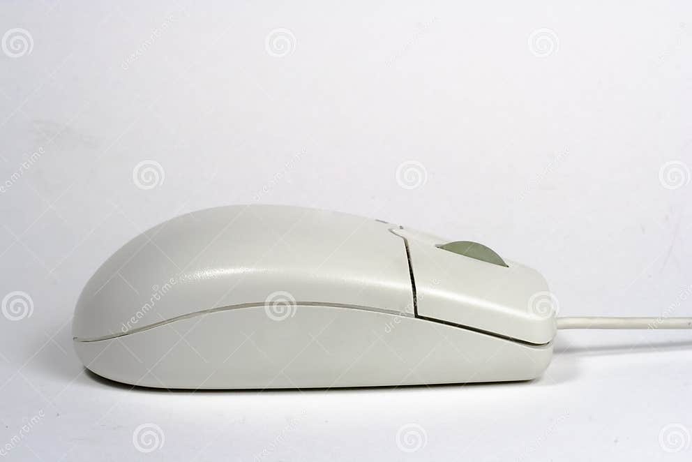 White Computer Wheel Mouse Side Stock Image - Image of device, pointer ...
