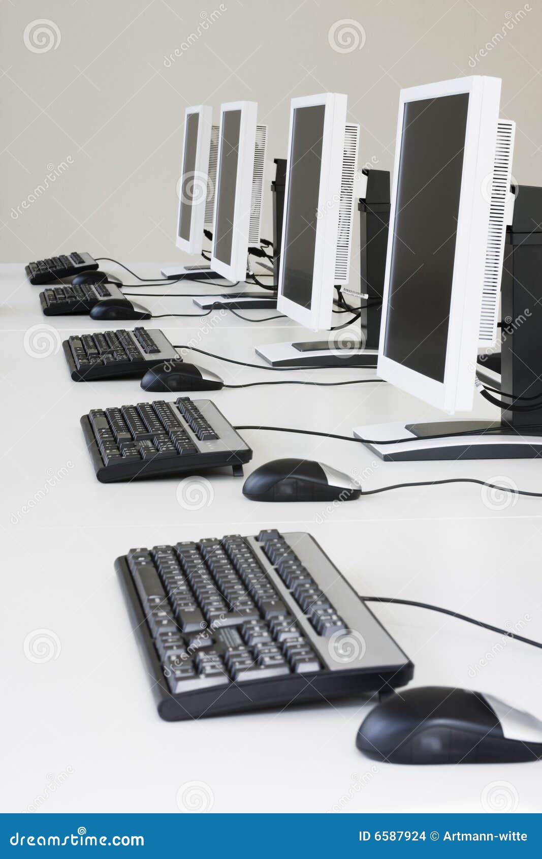 White computers stock photo. Image of keypad, internet - 6587924