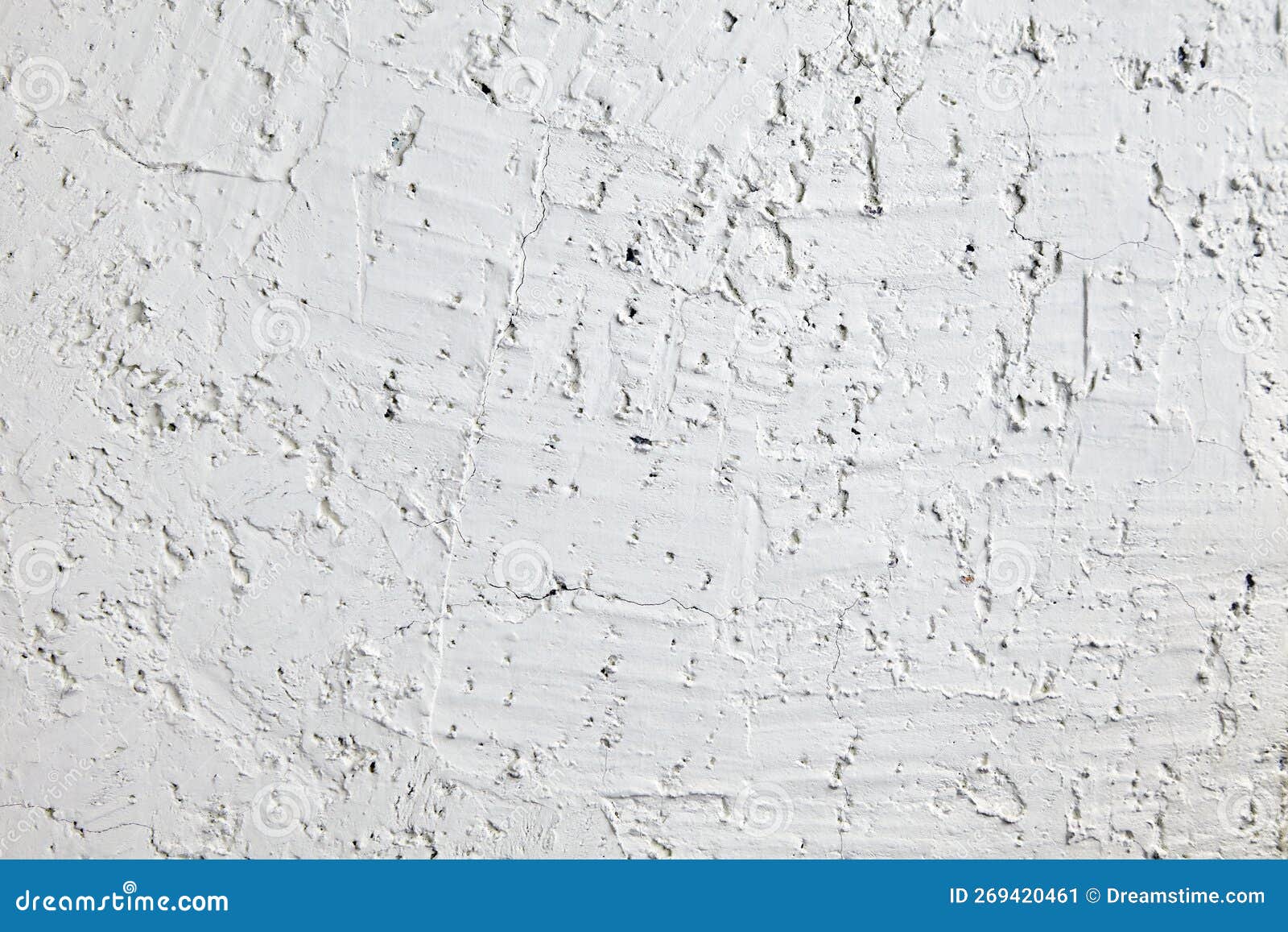 White Concrete Plastered Wall. Quality Background with Rough Texture ...