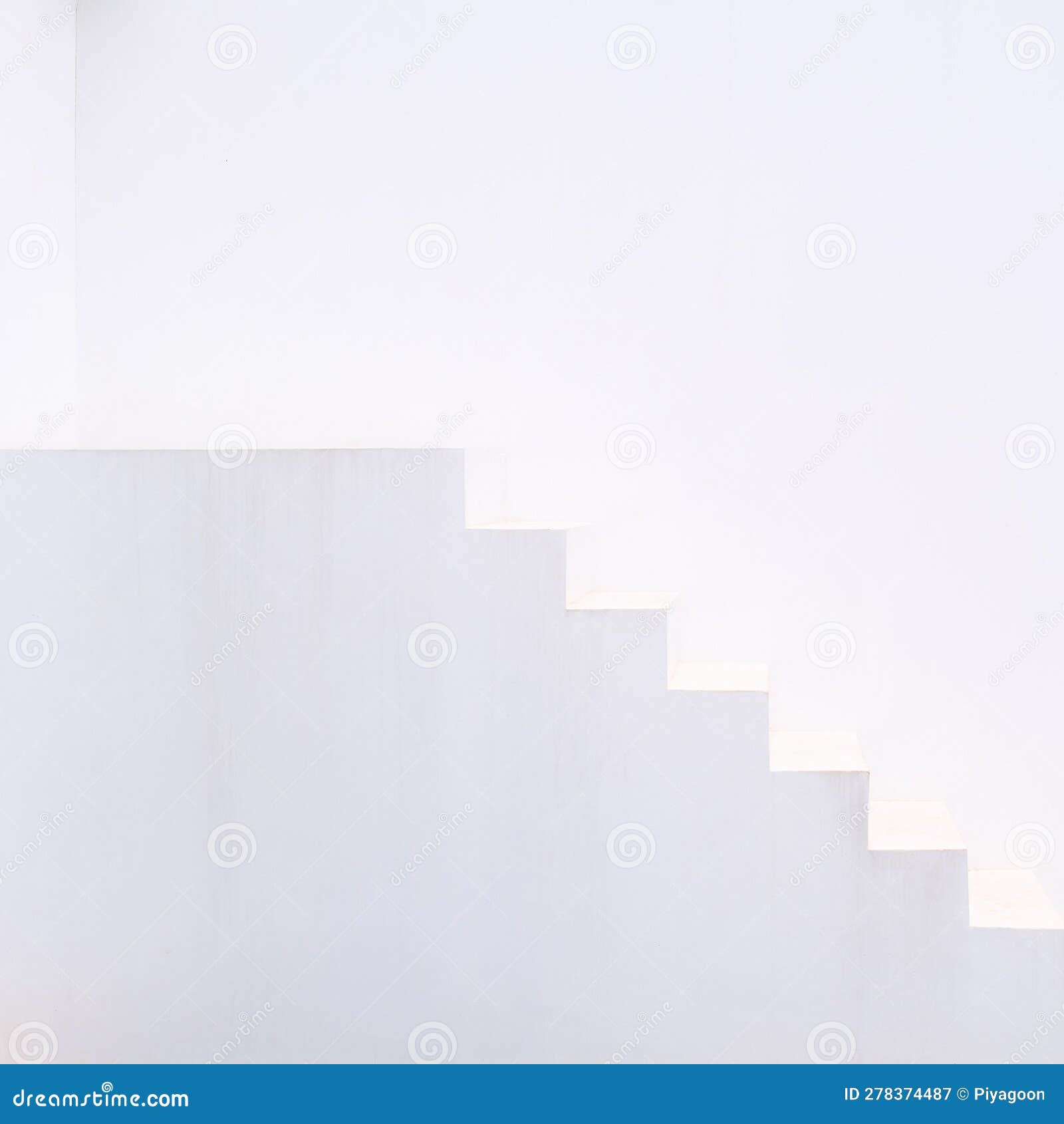 White Concrete Stairs Outside Stock Image - Image of concrete, rise ...