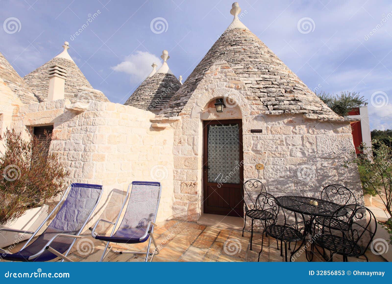 White conical house stock image. Image of italy, home - 32856853
