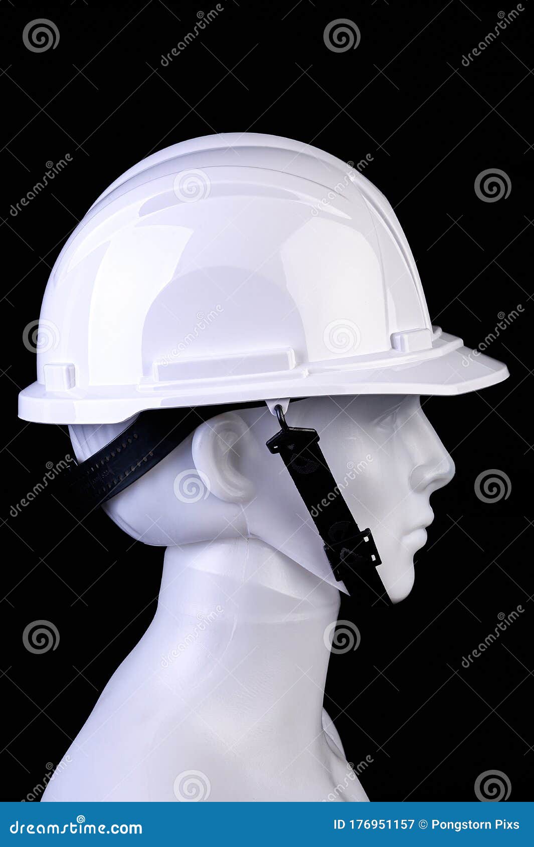 The White Construction Helmet To Protect and Safe Life in the ...