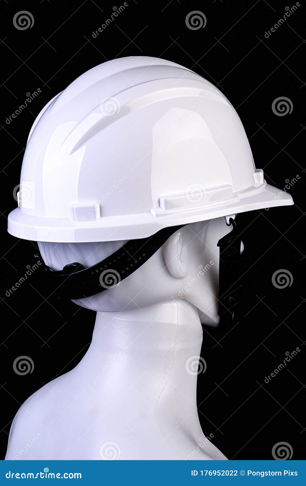The White Construction Helmet To Protect and Safe Life in the ...