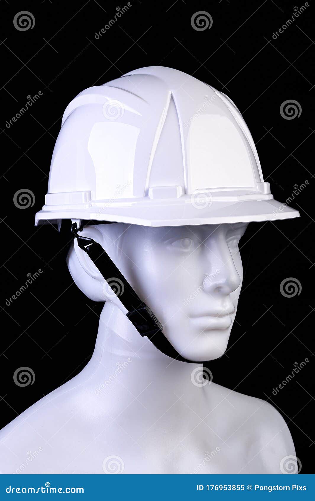 The White Construction Helmet To Protect and Safe Life in the ...