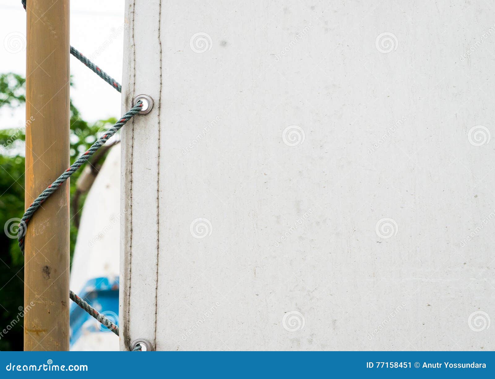 White Construction Safety Canvas Protection Stock Image - Image of ...