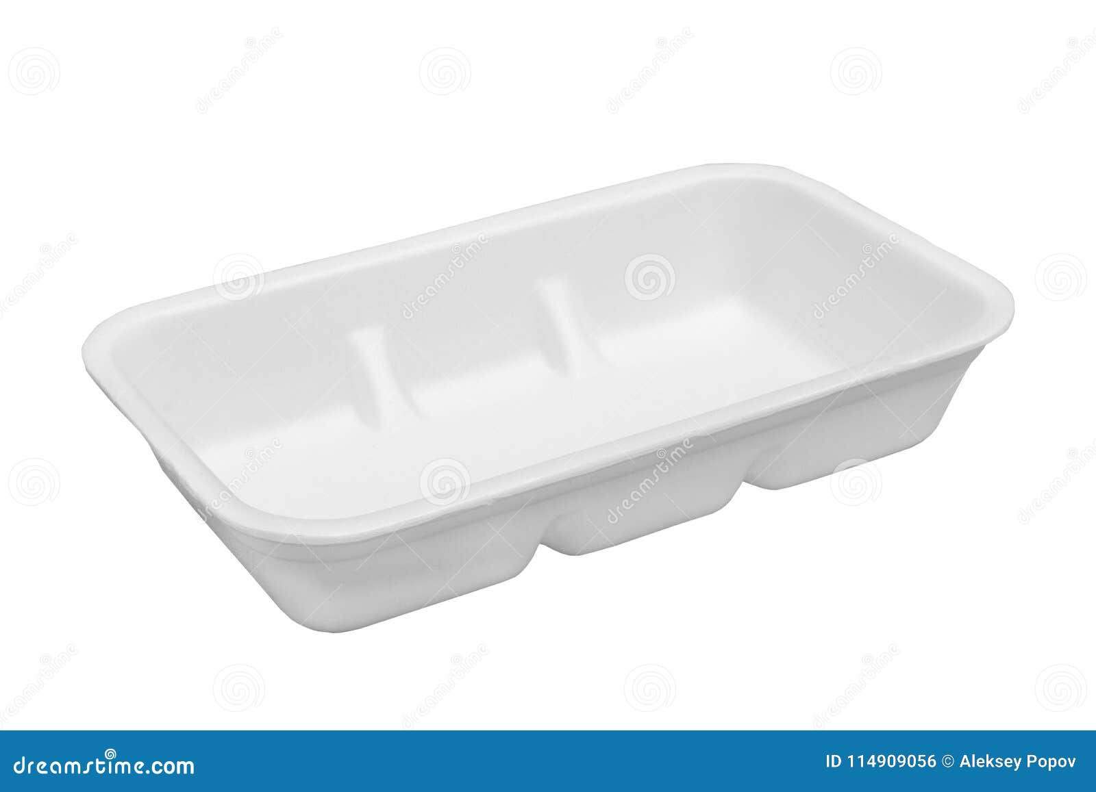 White Container Made of Polystyrene. Stock Photo - Image of object ...